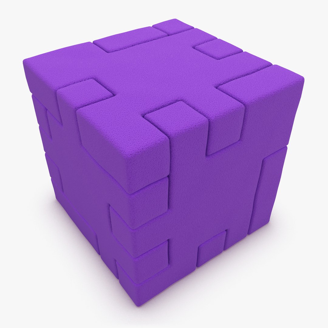 3d Happy Cube Set Model
