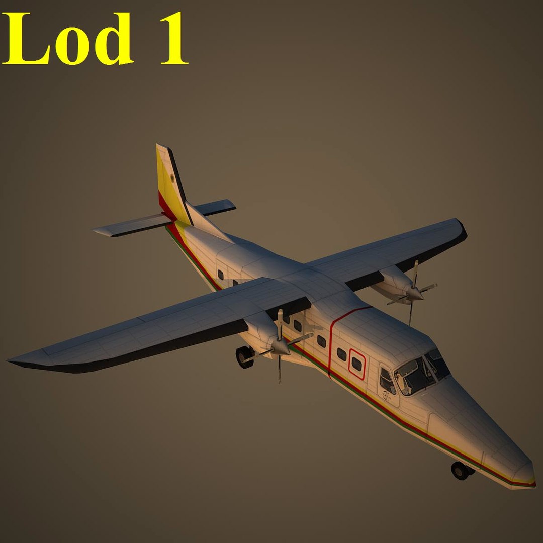 Dornier 228 Nnp Aircraft 3d Model