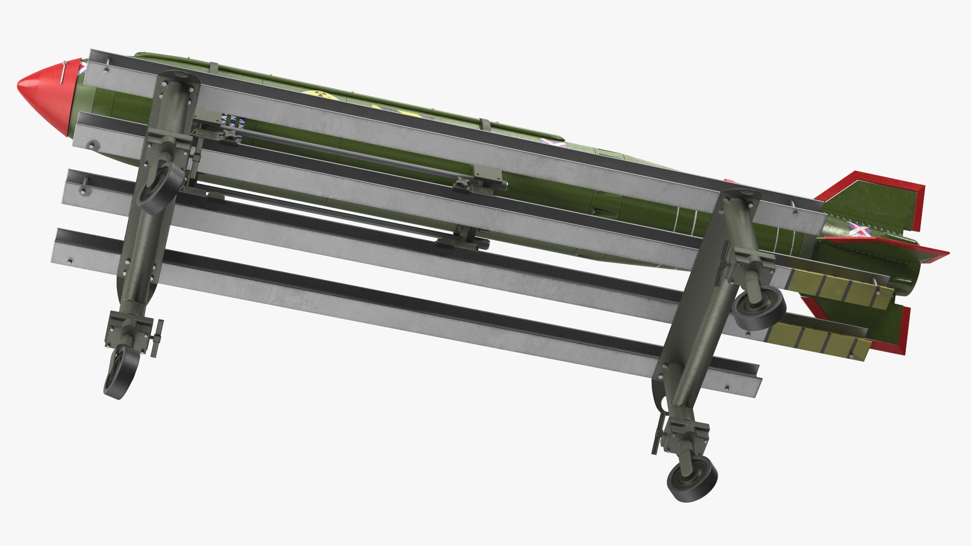 Cart with Israel Nuclear Warhead 3D - TurboSquid 2113742