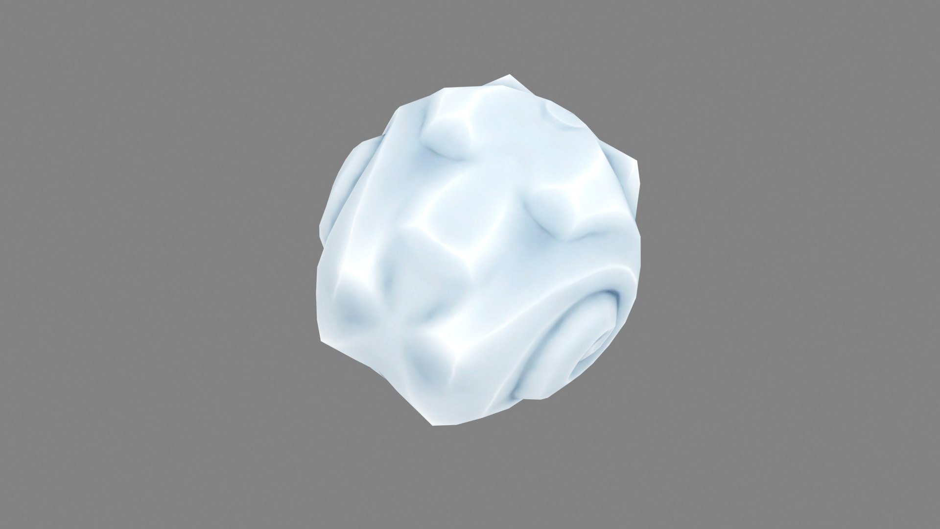 3D Cartoon Snowball - Iceball - Game Skills - Frozen Ball Model ...
