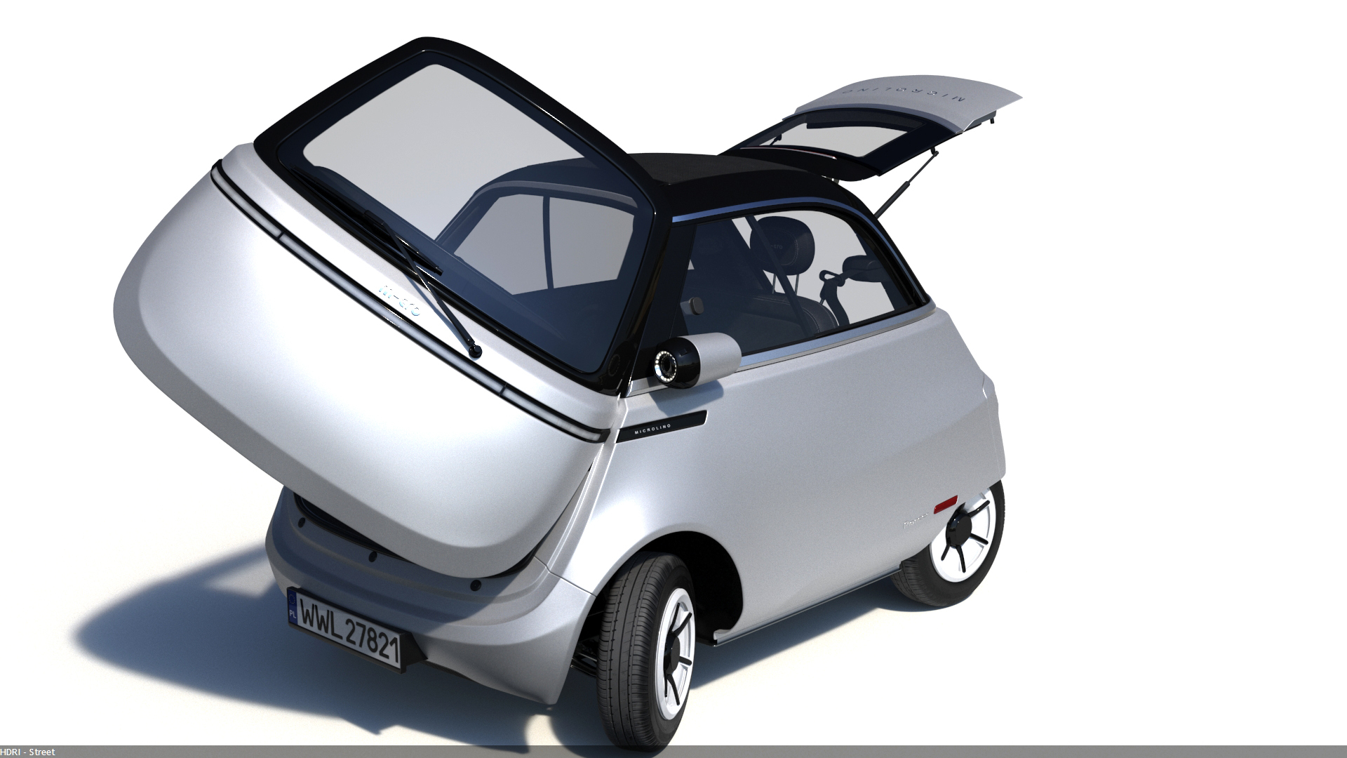 Microlino M-ERO EV City Car 4 Color Options 3D Model - TurboSquid 2302620