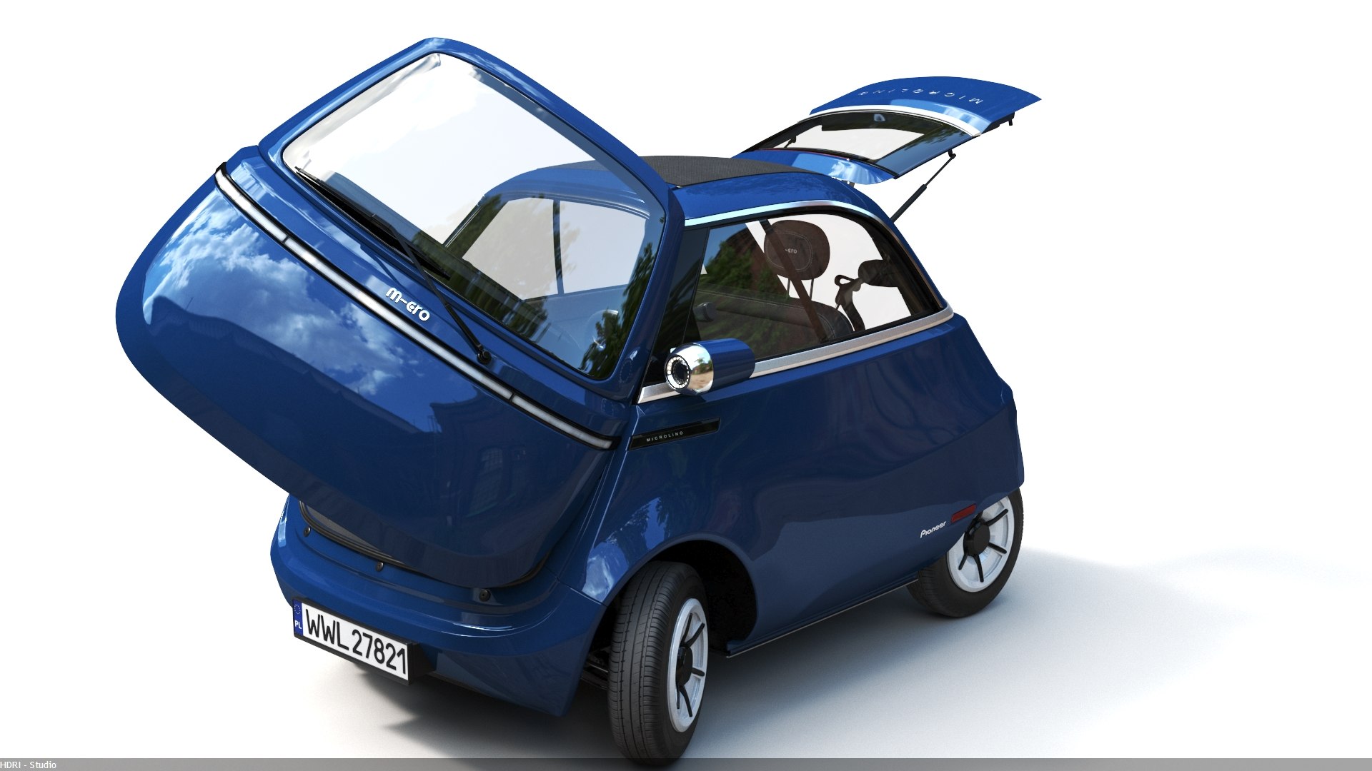 Microlino M-ERO EV City Car 4 Color Options 3D Model - TurboSquid 2302620