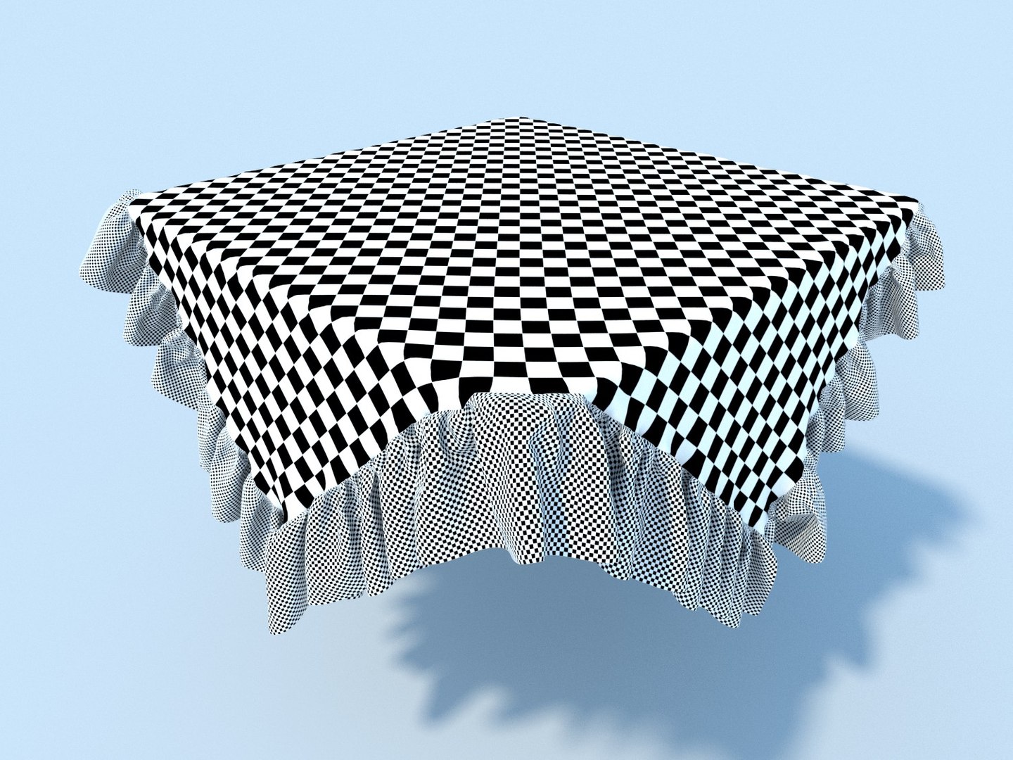 Table Cloth Tablecloth 3d Max