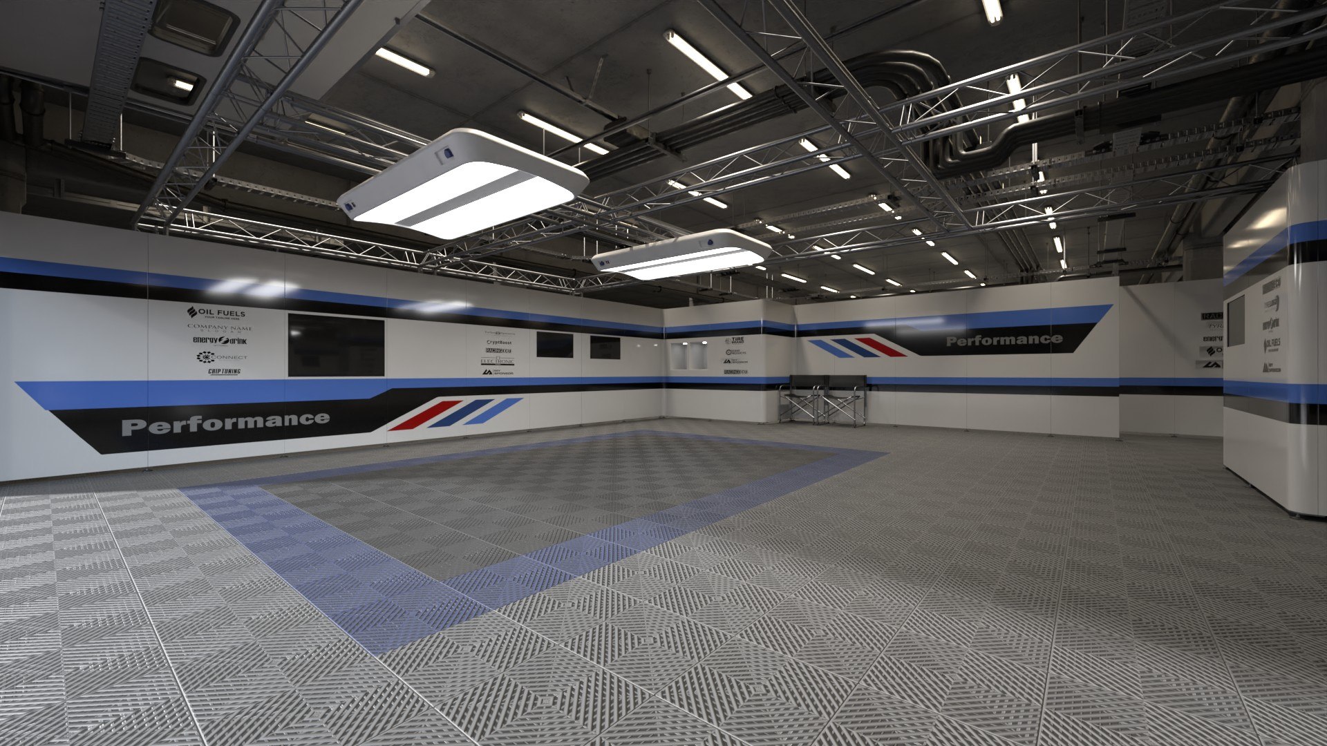 Base Racing Team Garage 4 3D Model - TurboSquid 2267222