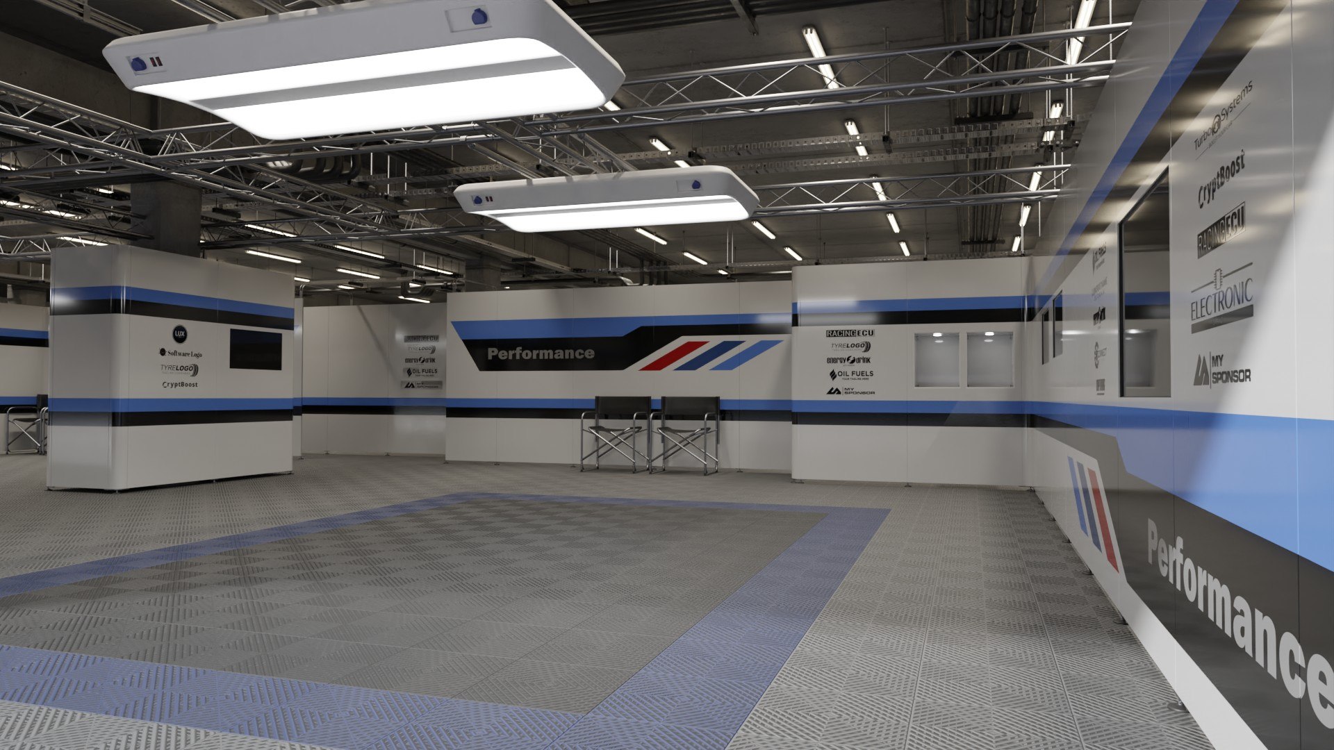 Base Racing Team Garage 4 3D Model - TurboSquid 2267222