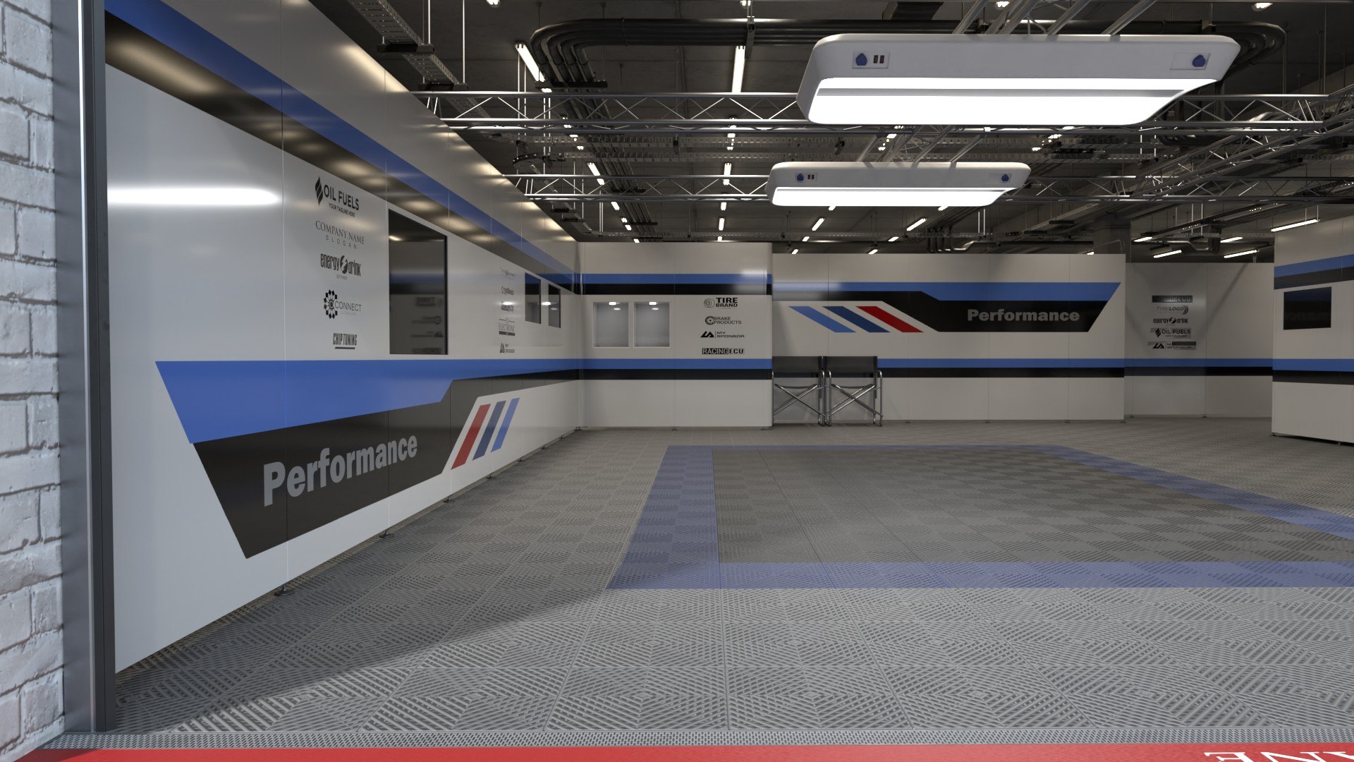 Base Racing Team Garage 4 3D Model - TurboSquid 2267222