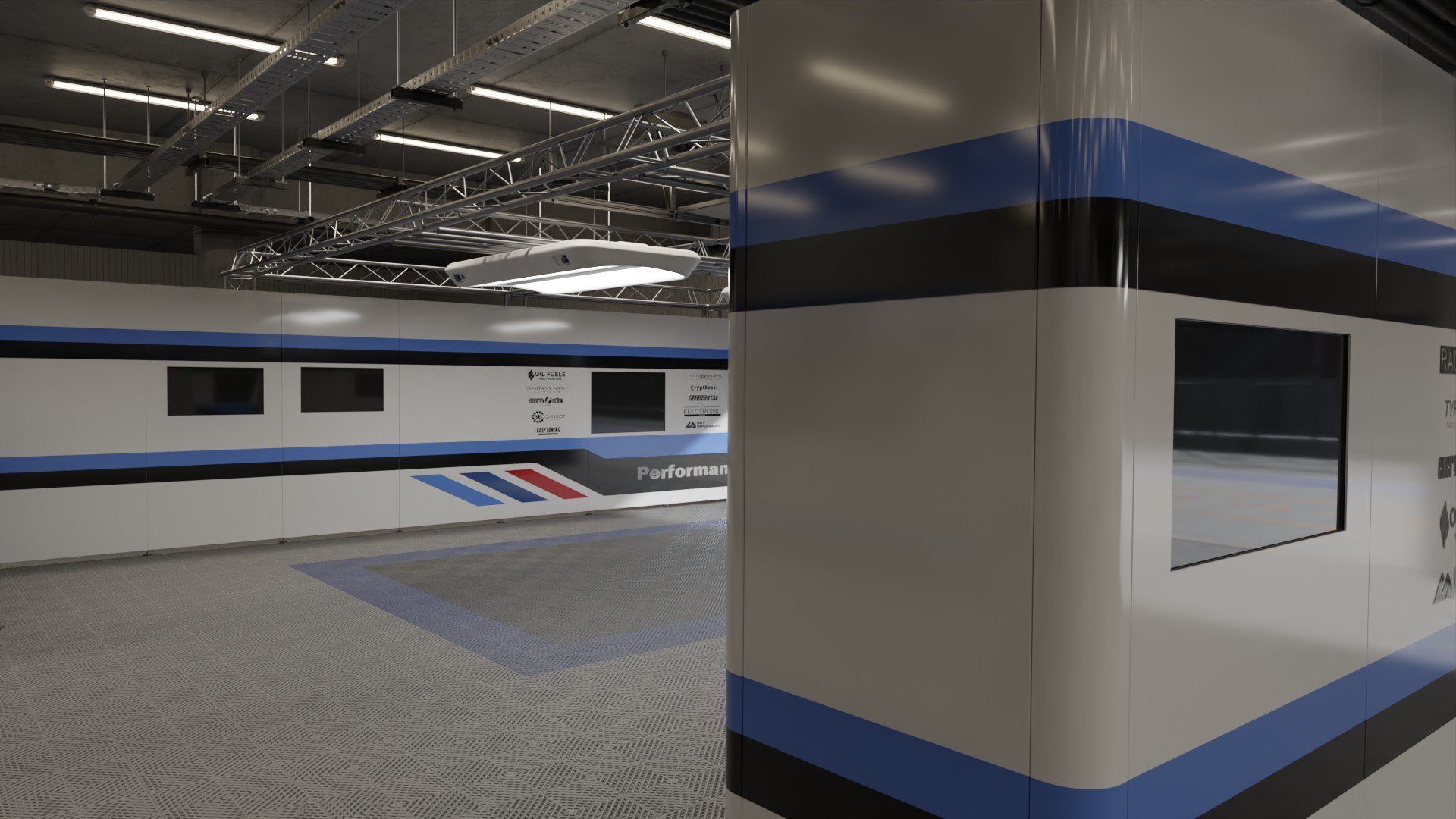 Base Racing Team Garage 4 3D Model - TurboSquid 2267222
