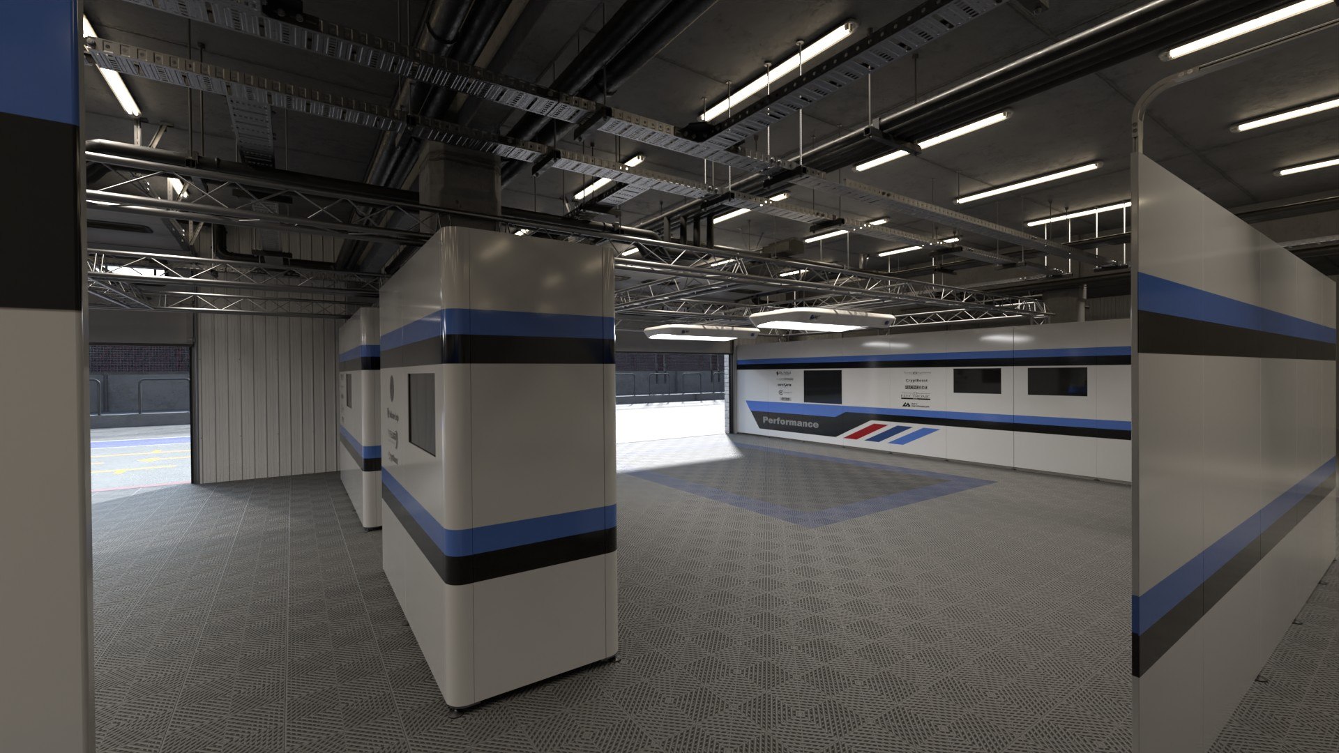 Base Racing Team Garage 4 3D Model - TurboSquid 2267222