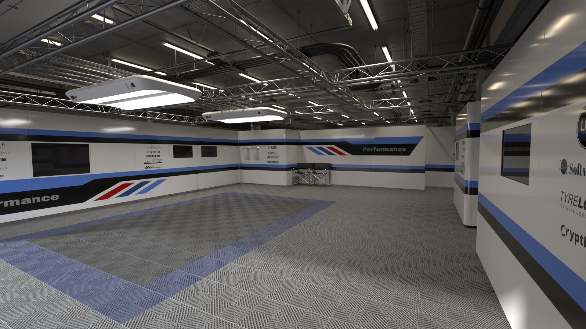 Base Racing Team Garage 4 3D Model - TurboSquid 2267222