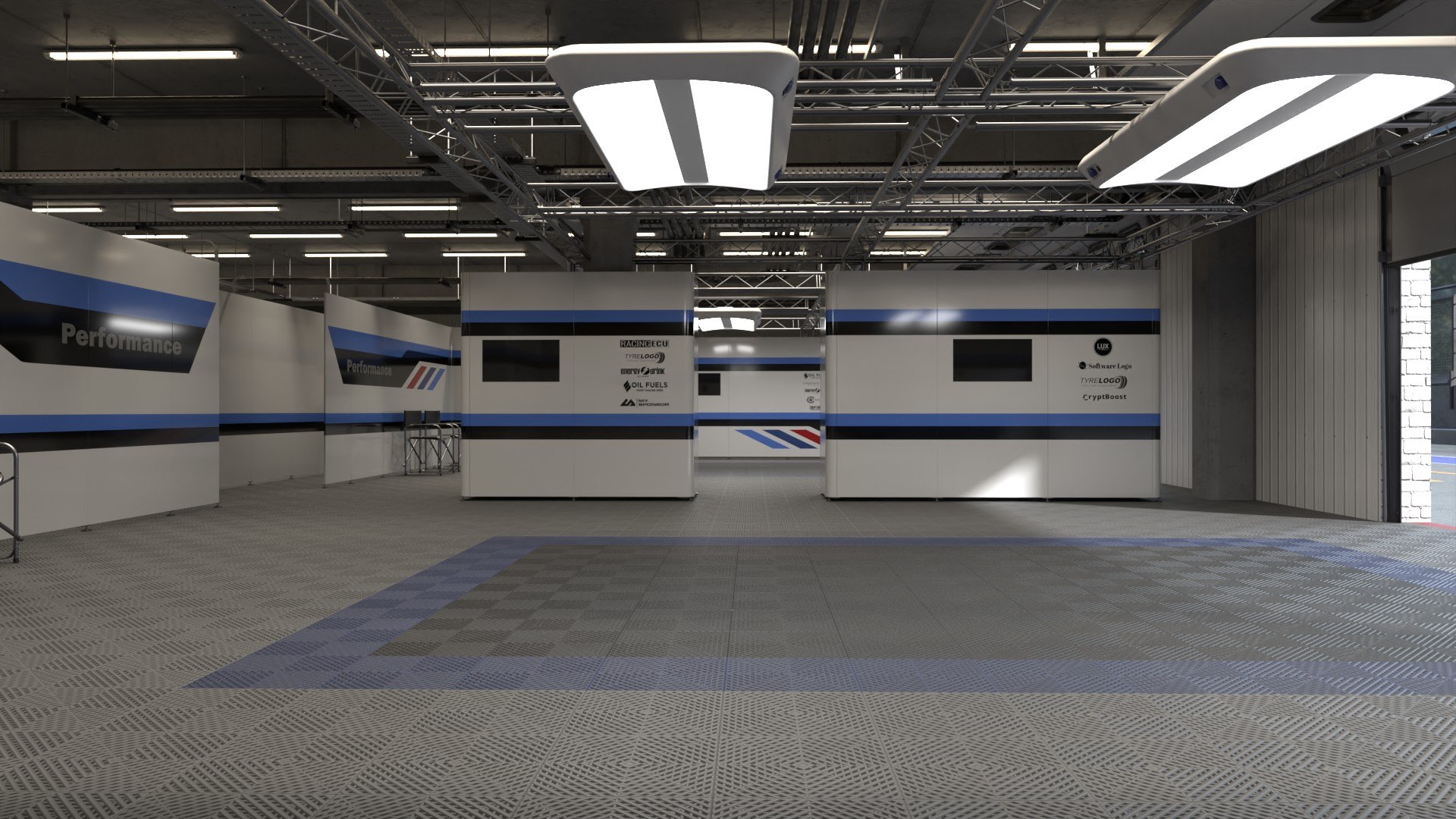 Base Racing Team Garage 4 3D Model - TurboSquid 2267222