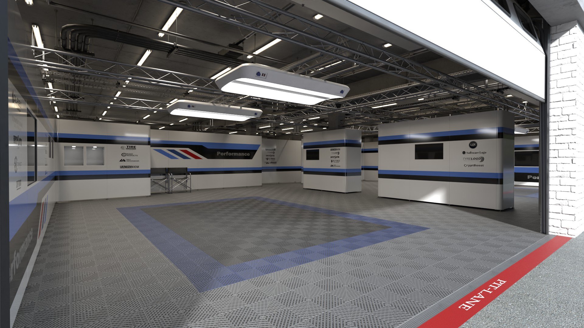 Base Racing Team Garage 4 3D Model - TurboSquid 2267222