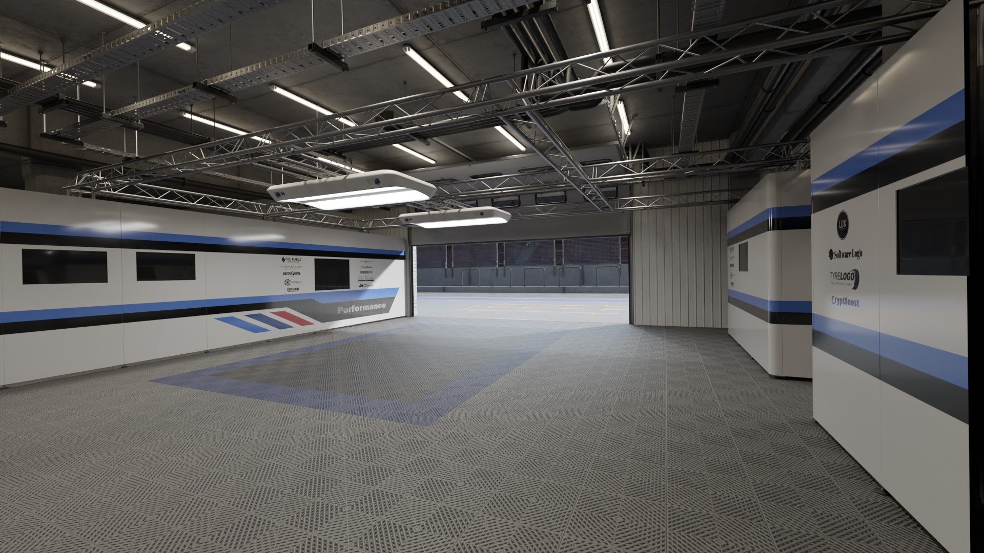 Base Racing Team Garage 4 3D Model - TurboSquid 2267222