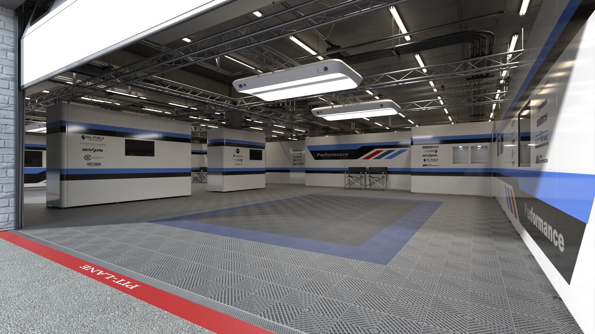 Base Racing Team Garage 4 3D Model - TurboSquid 2267222