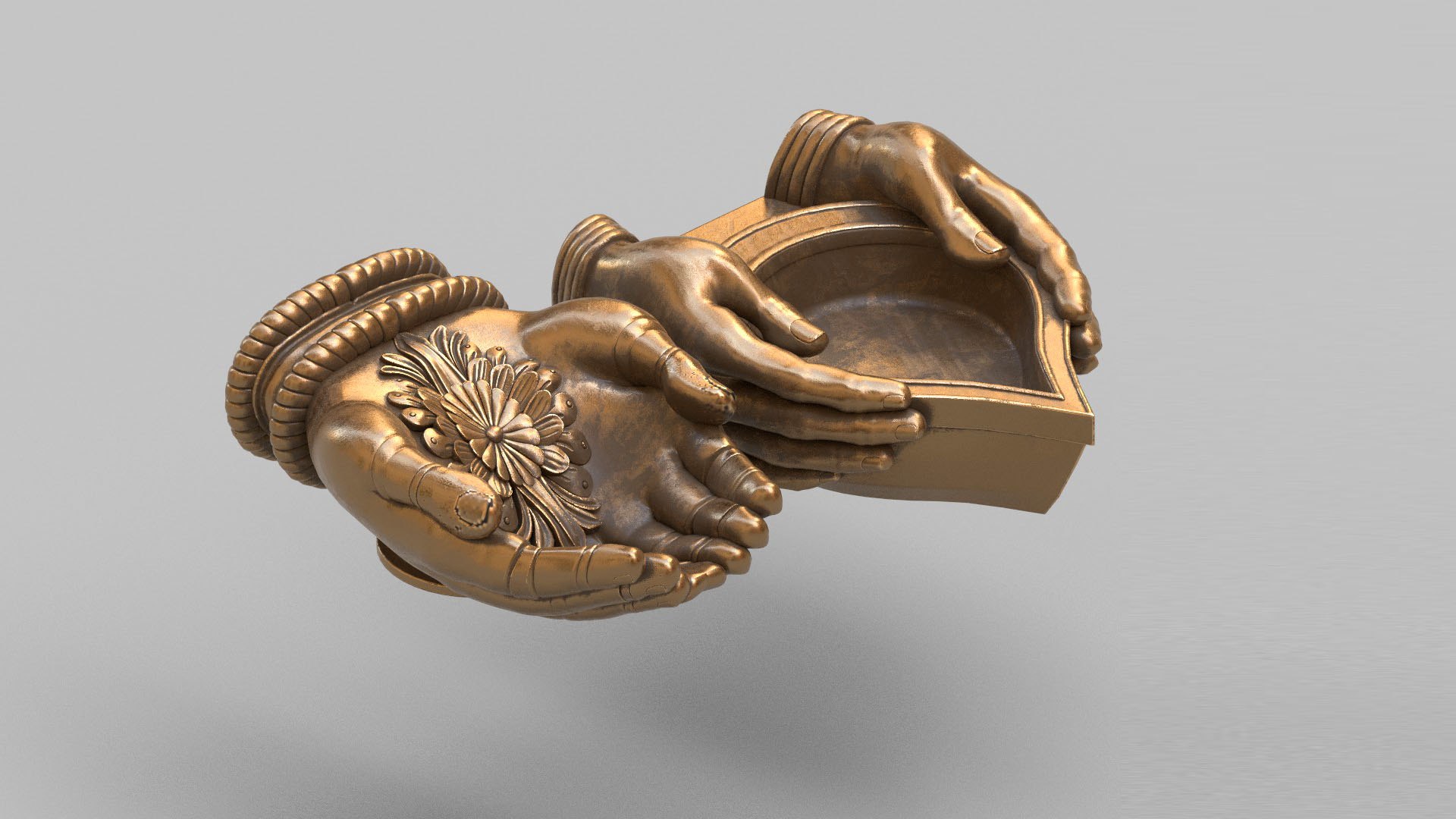 3D Hand Oil Lamp - TurboSquid 2000441