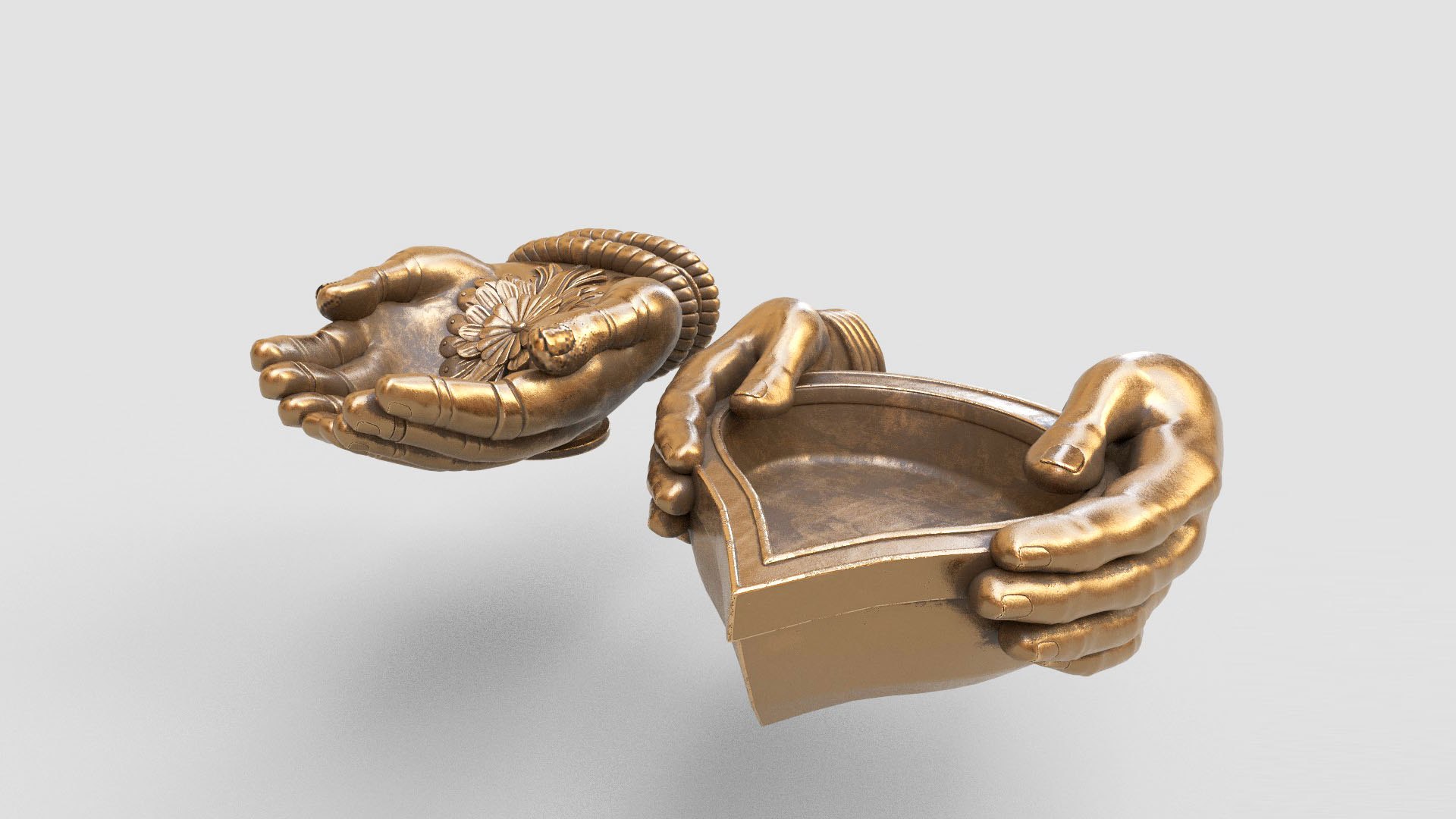 3D Hand Oil Lamp - TurboSquid 2000441