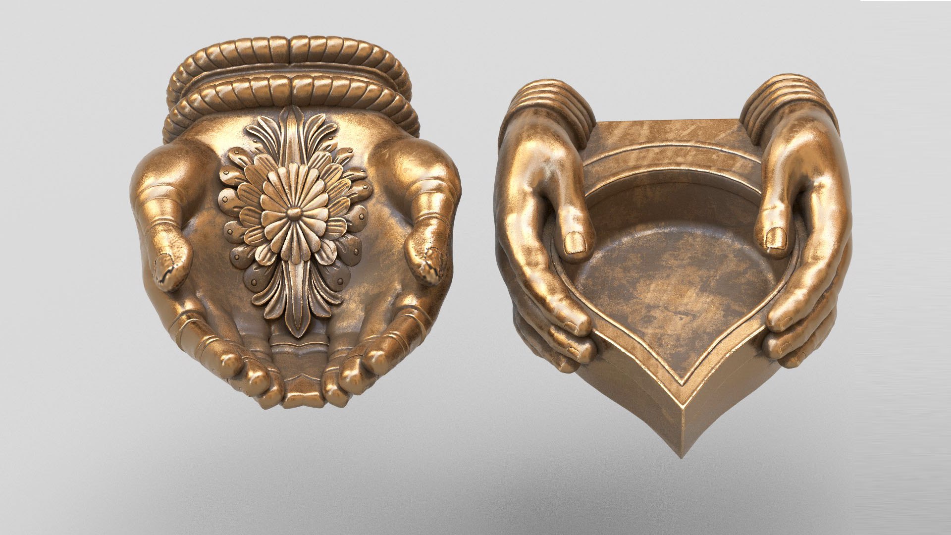 3D Hand Oil Lamp - TurboSquid 2000441