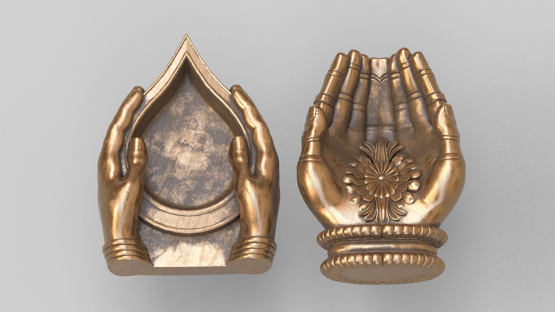 3D Hand Oil Lamp - TurboSquid 2000441