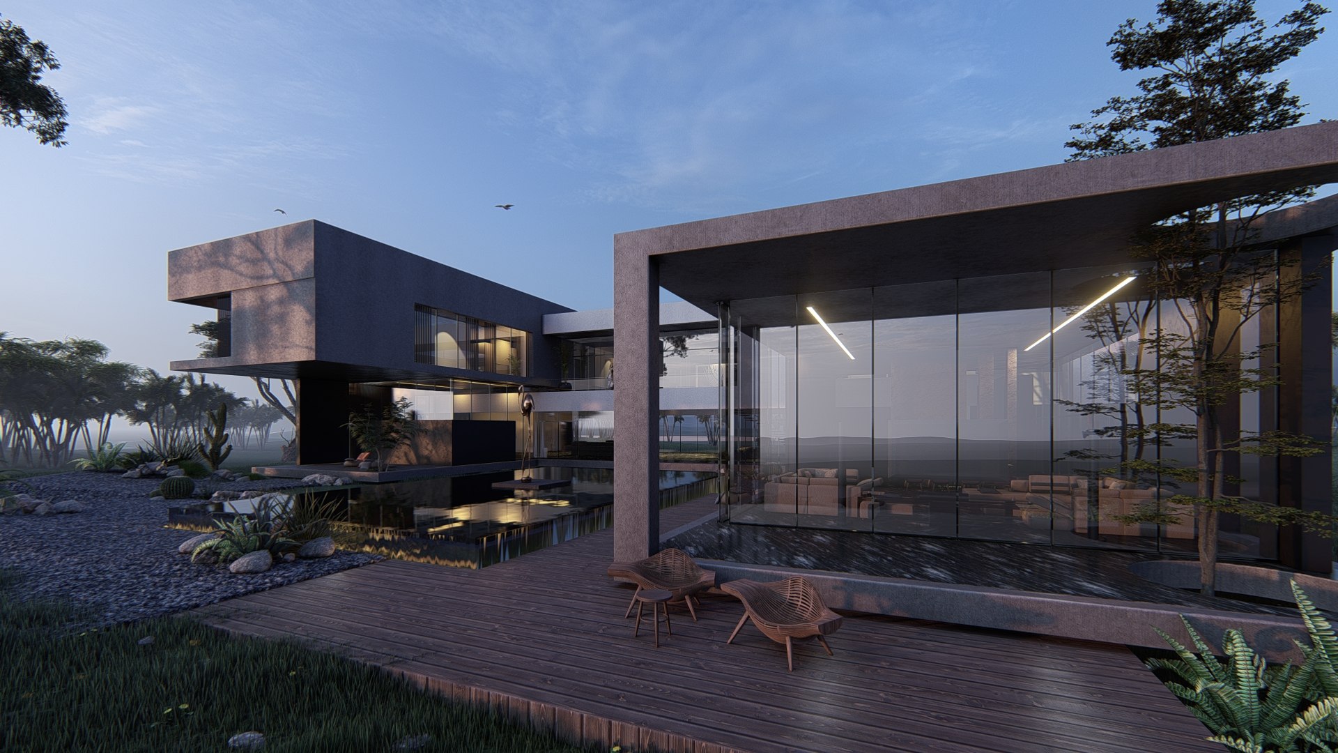 3D Modern Beach Villa - TurboSquid 1679788