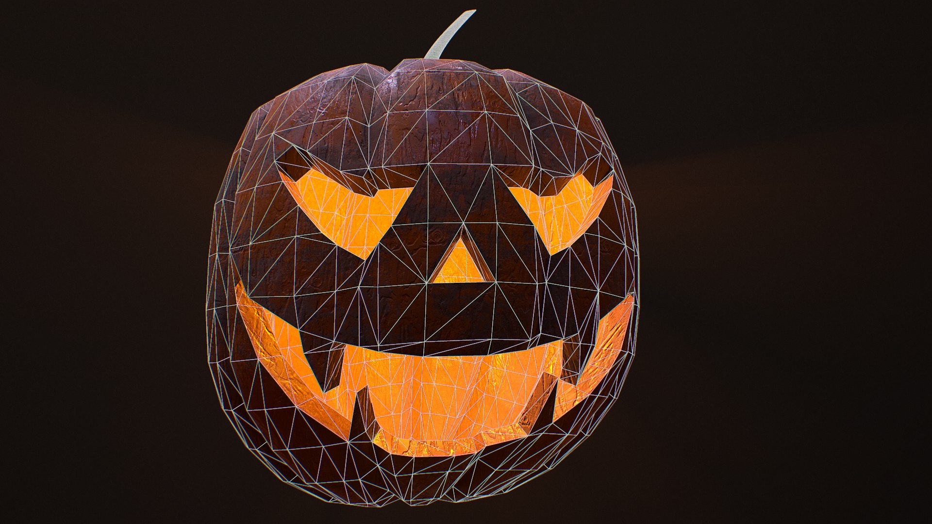 modelo 3d carved halloween pumpkin - TurboSquid 2051710