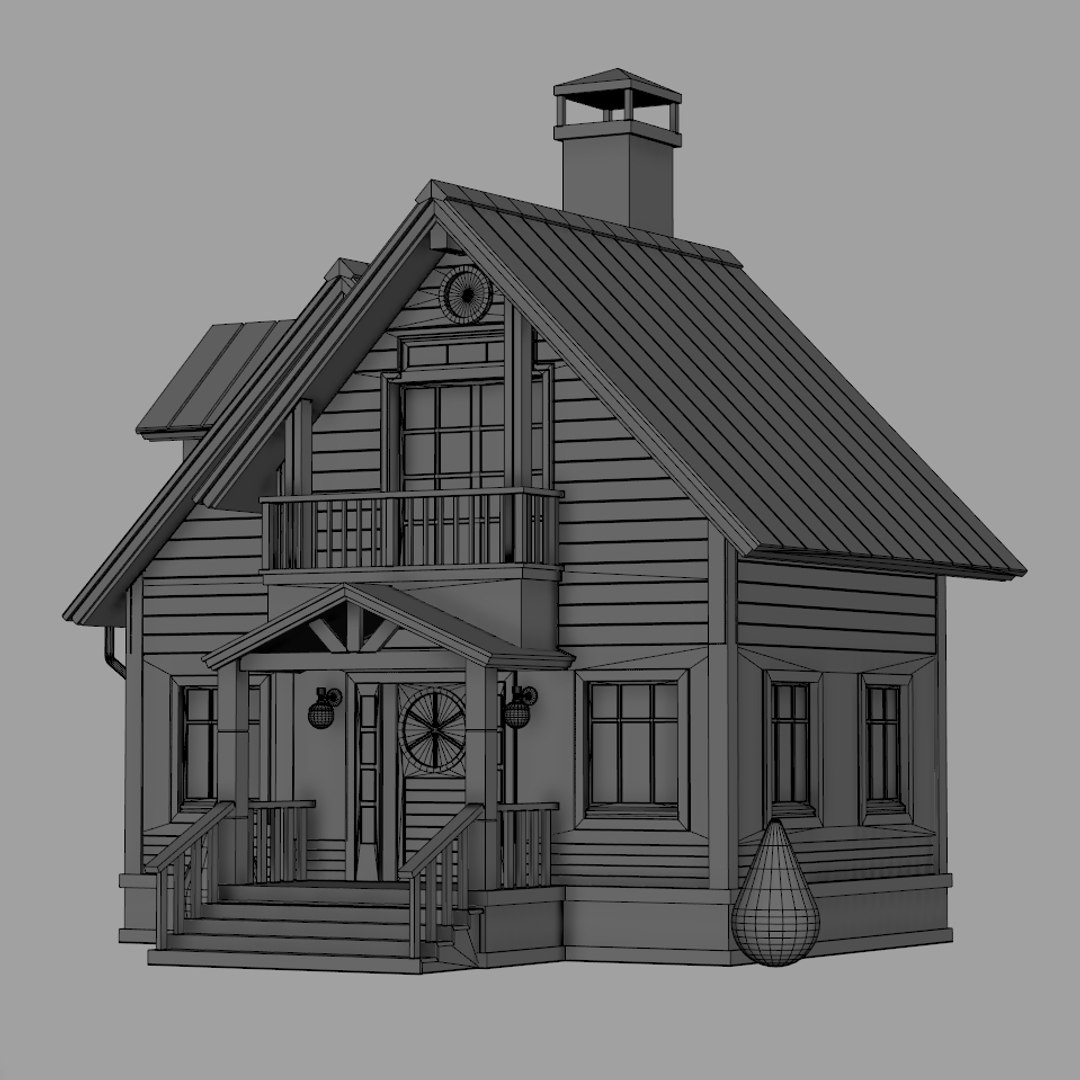 Modern Cottage 06 3D Model - TurboSquid 2196564