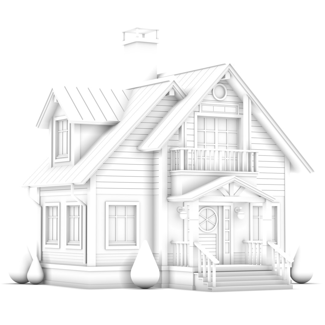 Modern Cottage 06 3D Model - TurboSquid 2196564