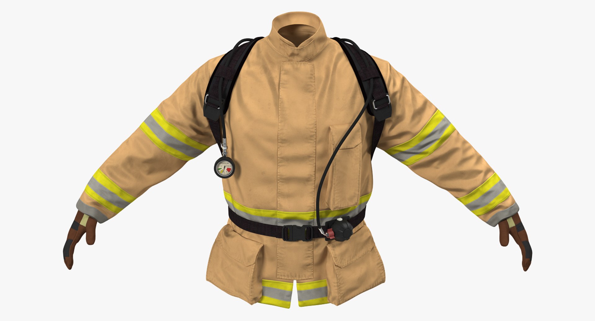 3D Model Firefighter Standing Pose - TurboSquid 1156699