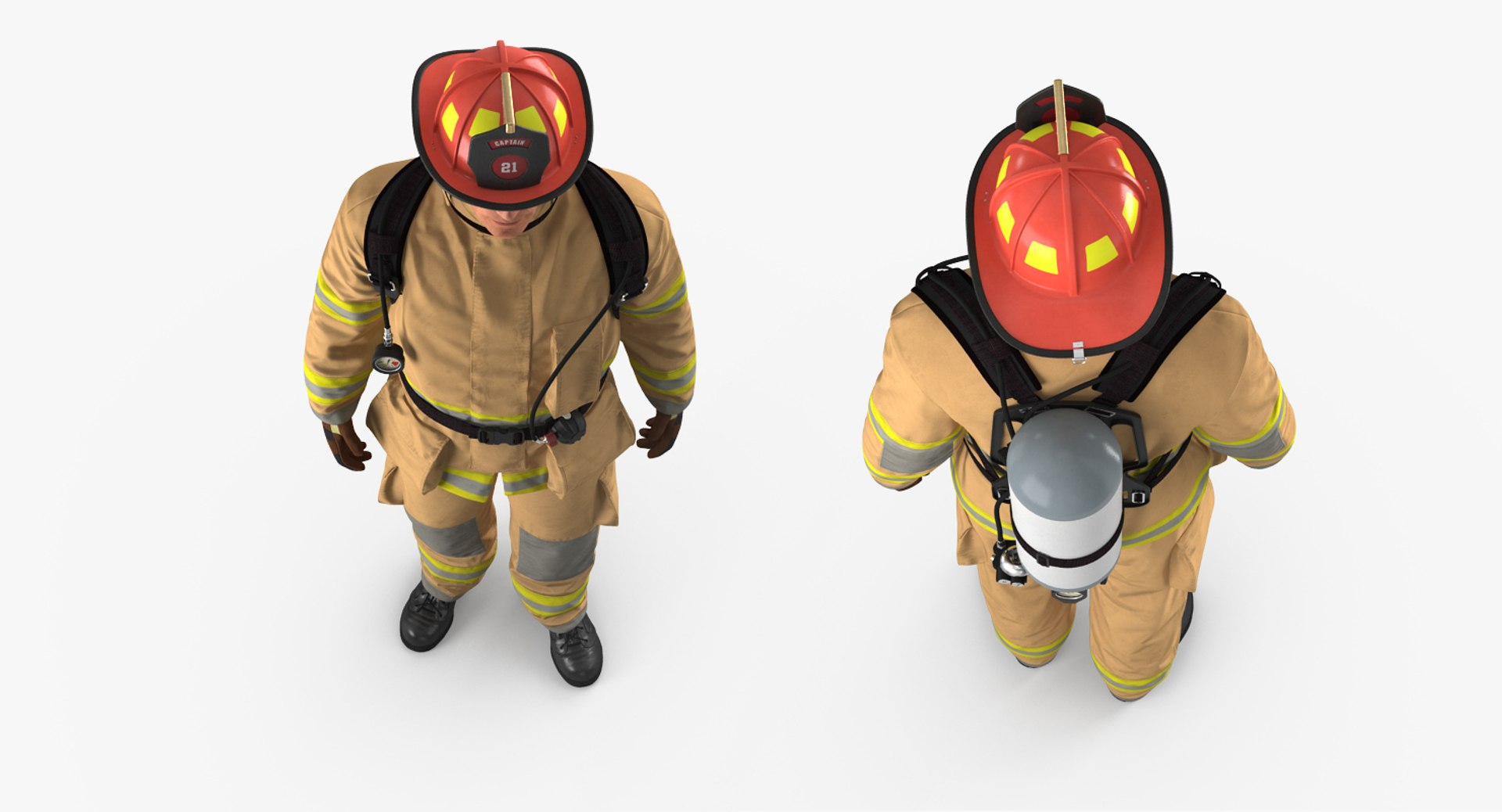 3D Model Firefighter Standing Pose - TurboSquid 1156699