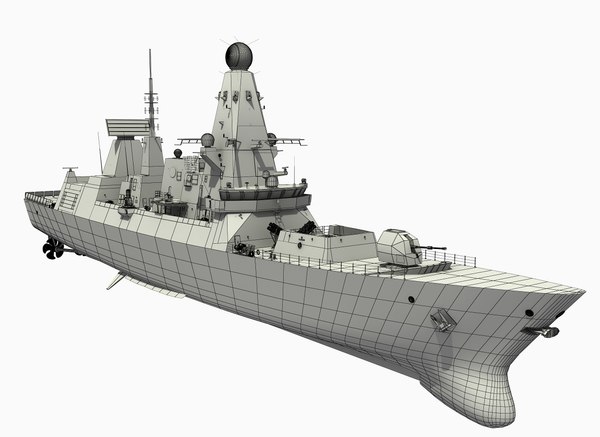Uk hms diamond 3D model - TurboSquid 1413026