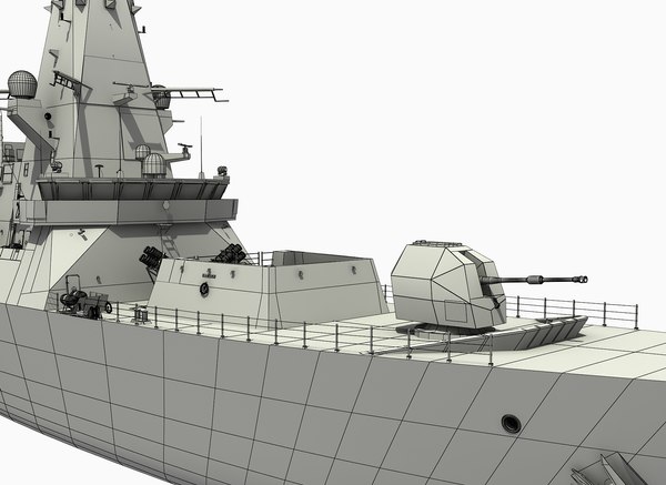 Uk hms diamond 3D model - TurboSquid 1413026