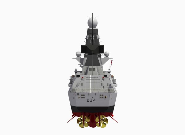 Uk hms diamond 3D model - TurboSquid 1413026