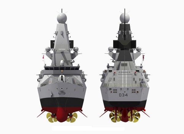 Uk hms diamond 3D model - TurboSquid 1413026