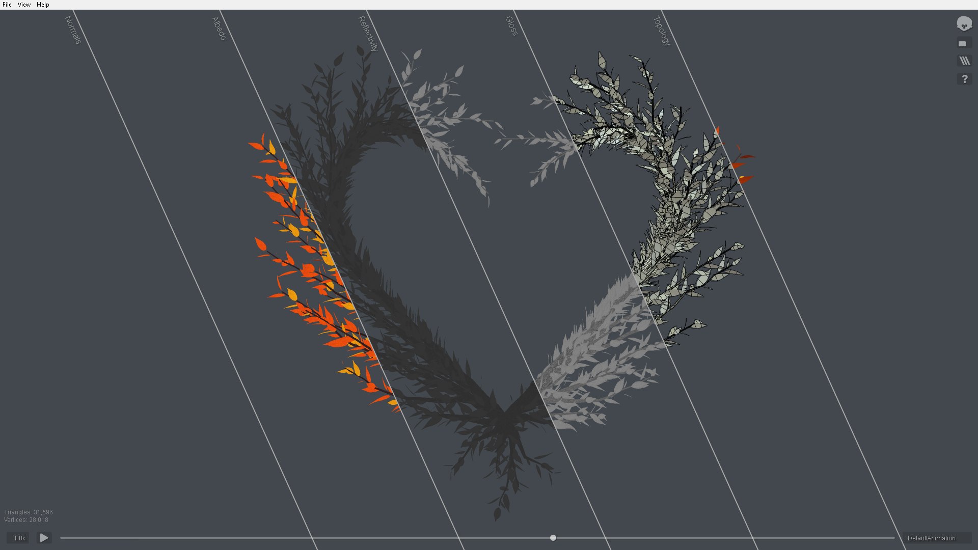 Unroll Heart Blend 3D - TurboSquid 2046767