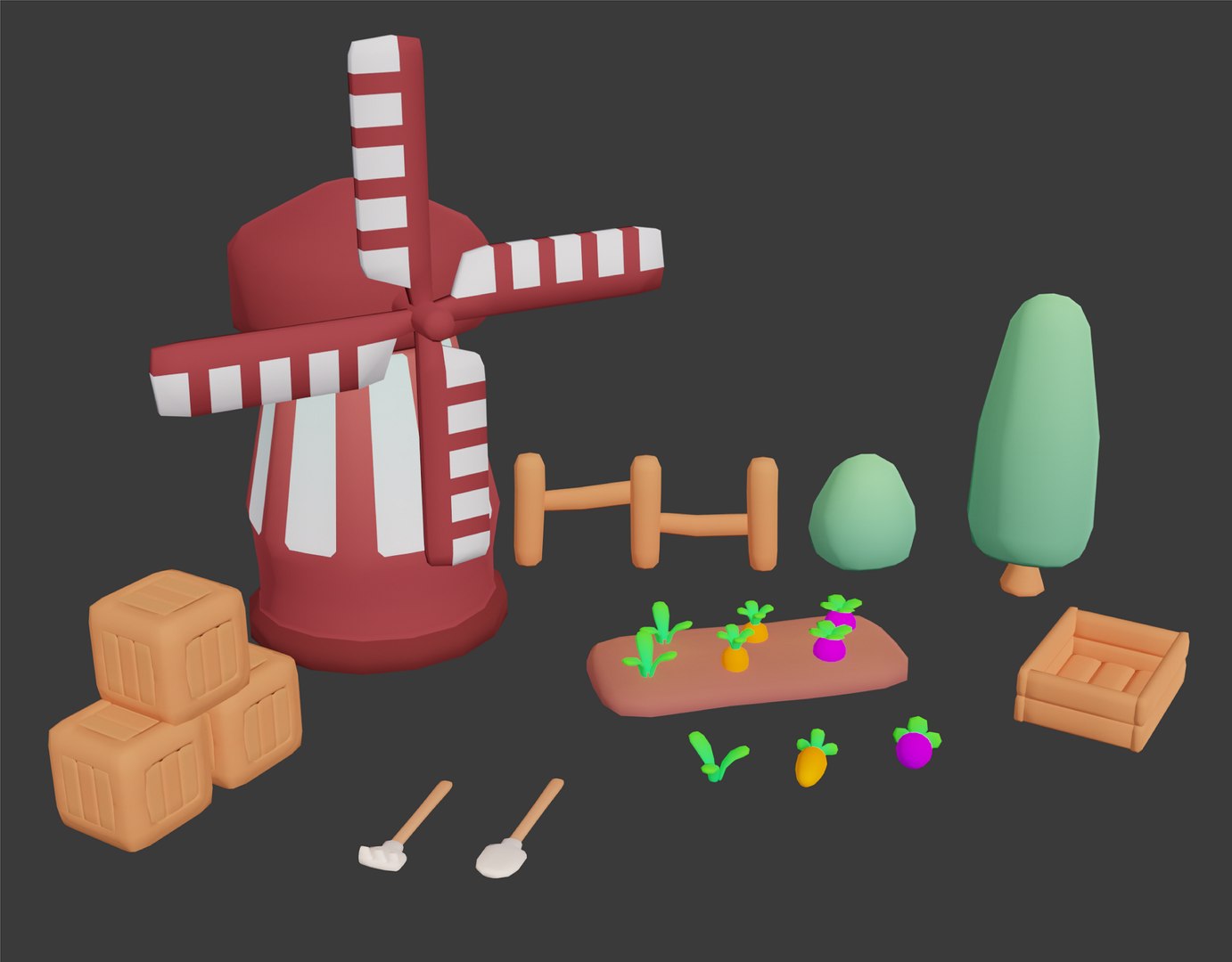 3D model Cartoon Farm Pack - TurboSquid 2078665