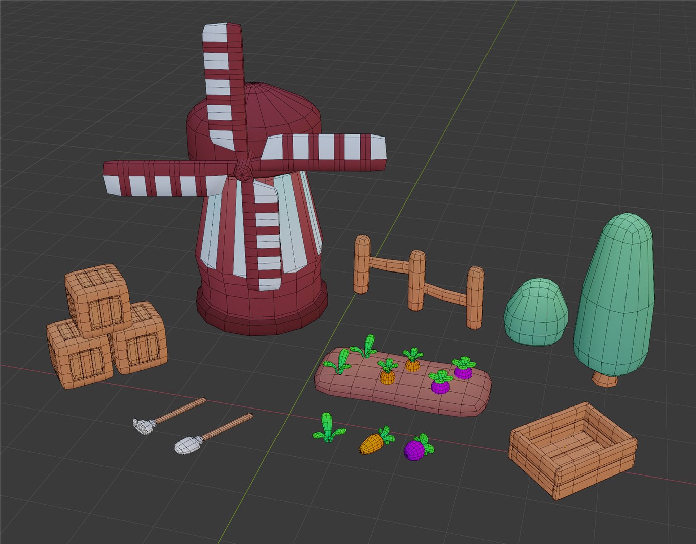 3D model Cartoon Farm Pack - TurboSquid 2078665