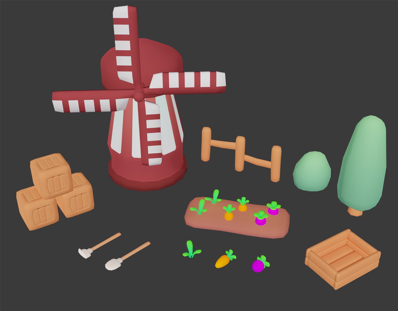 3D model Cartoon Farm Pack - TurboSquid 2078665