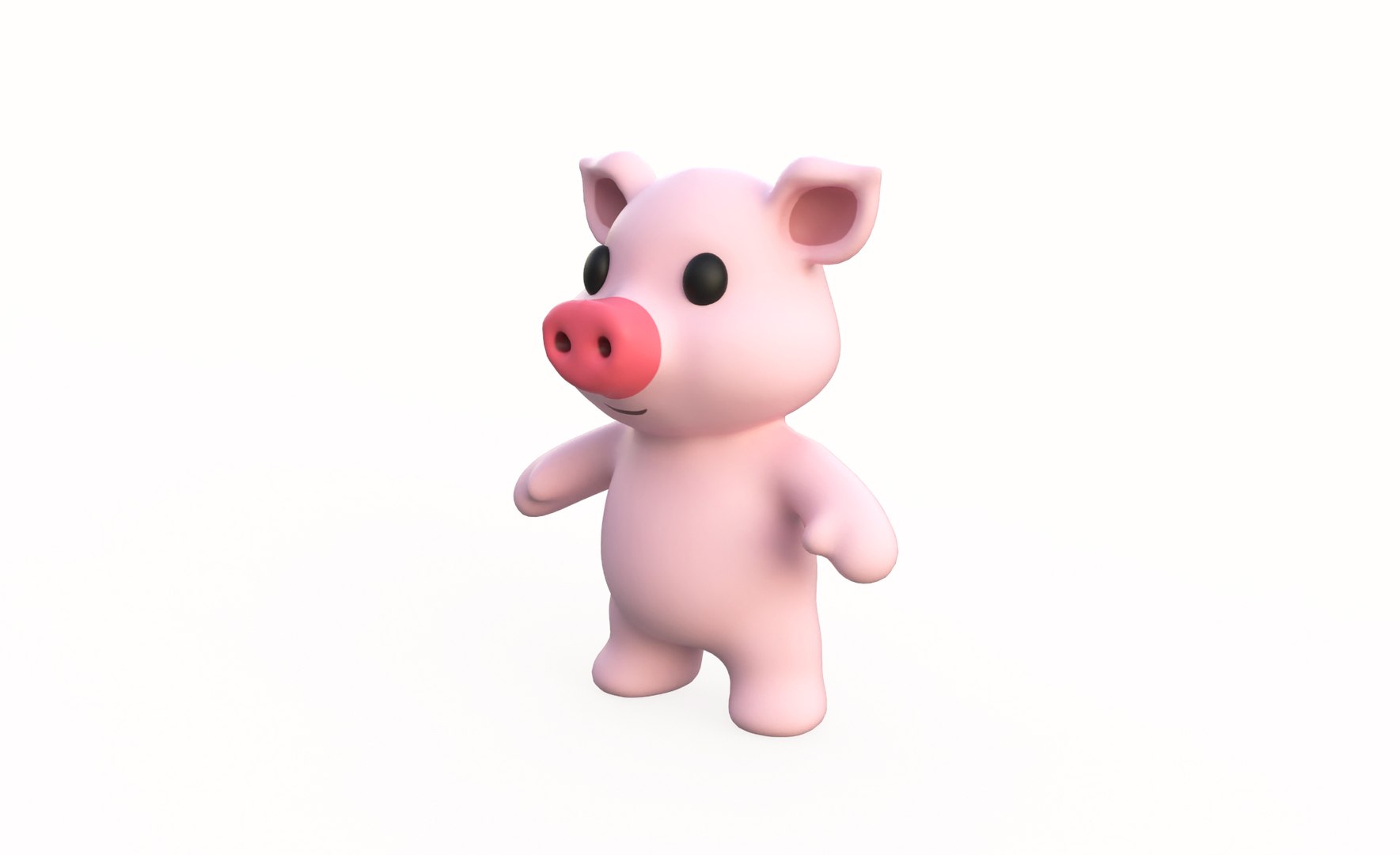 Little Animal Baby - Pig Cute - Animated Model - TurboSquid 2283500