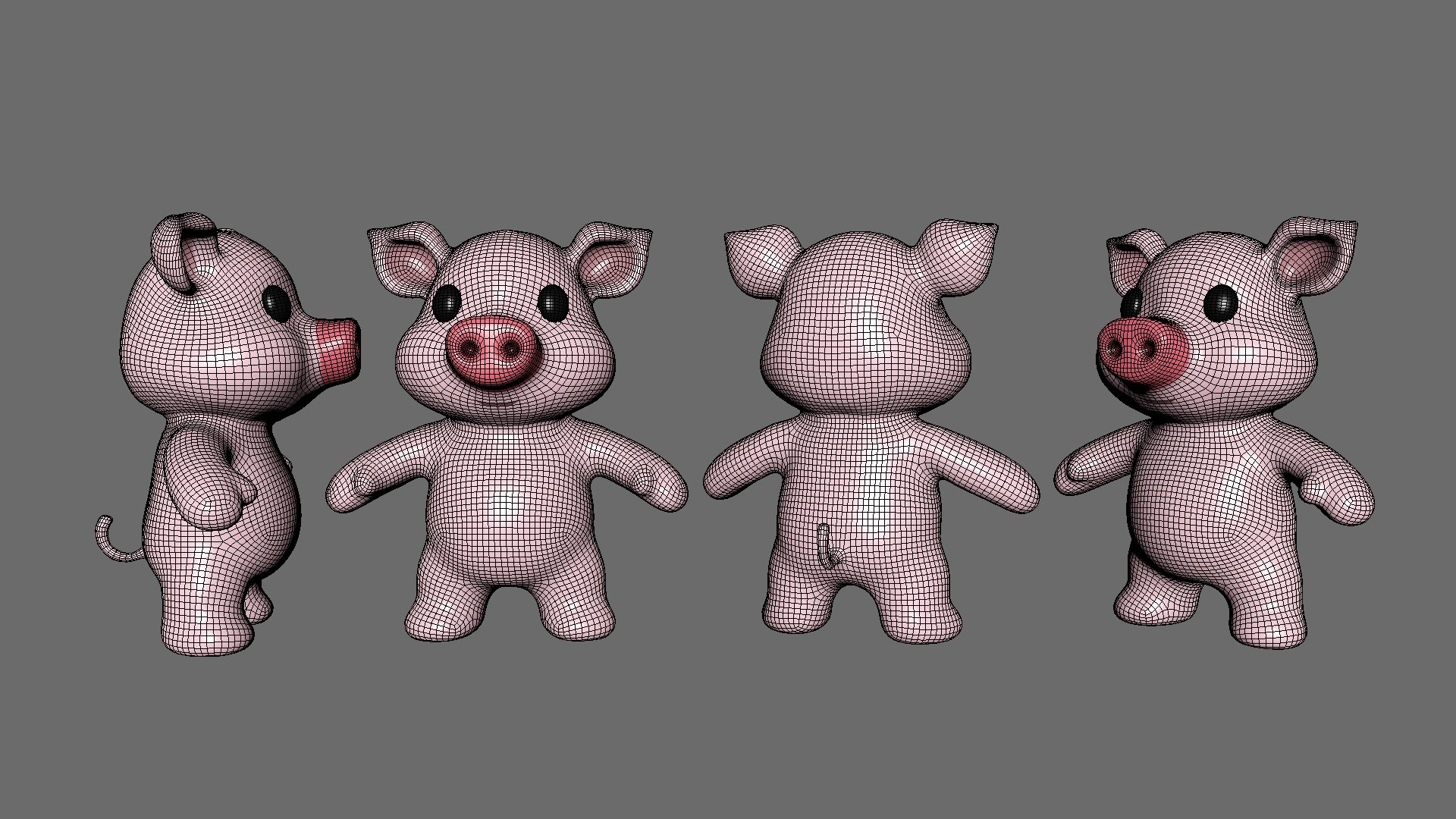 Little Animal Baby - Pig Cute - Animated Model - TurboSquid 2283500
