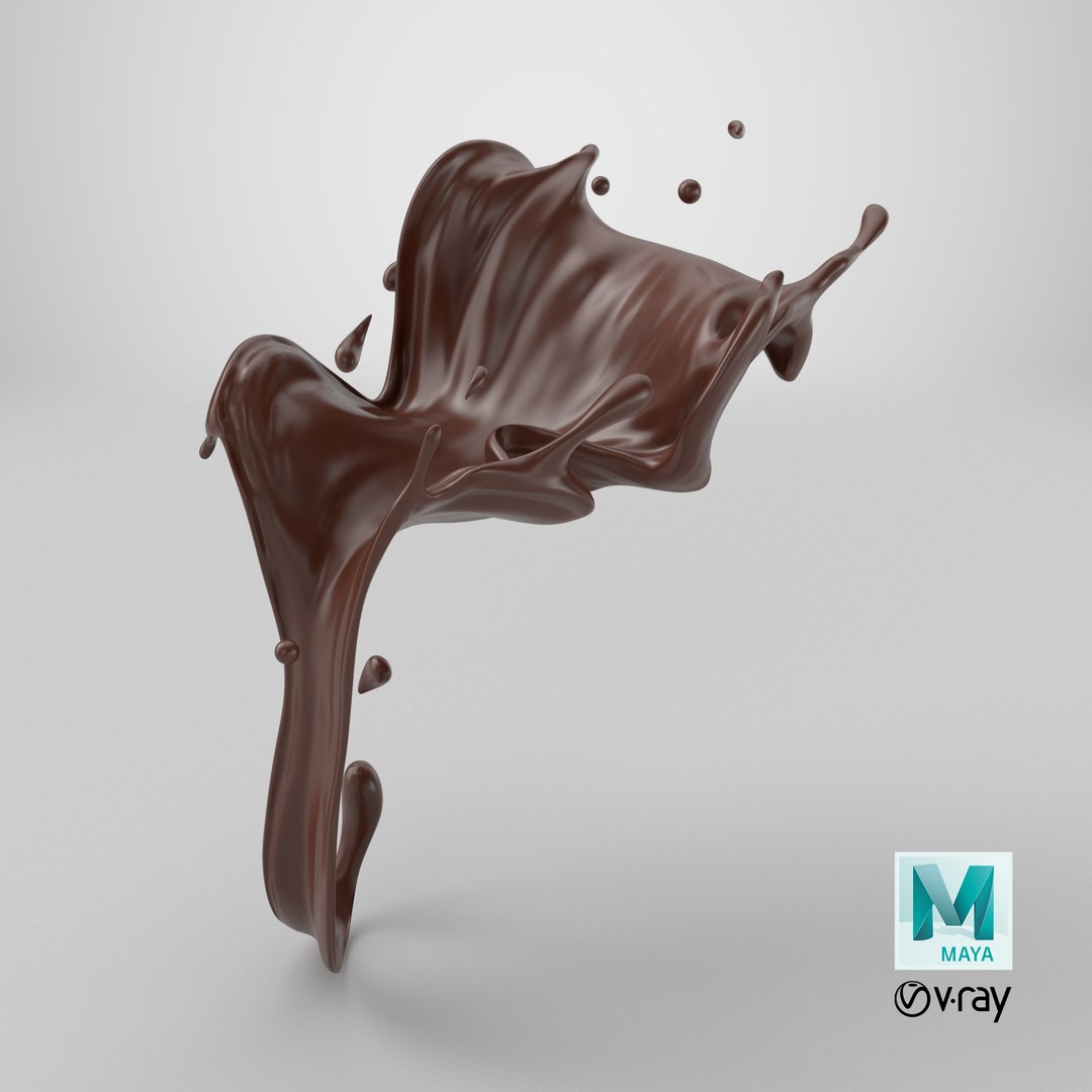 Free Chocolate Splash Free 004 3D Model - TurboSquid 2272105