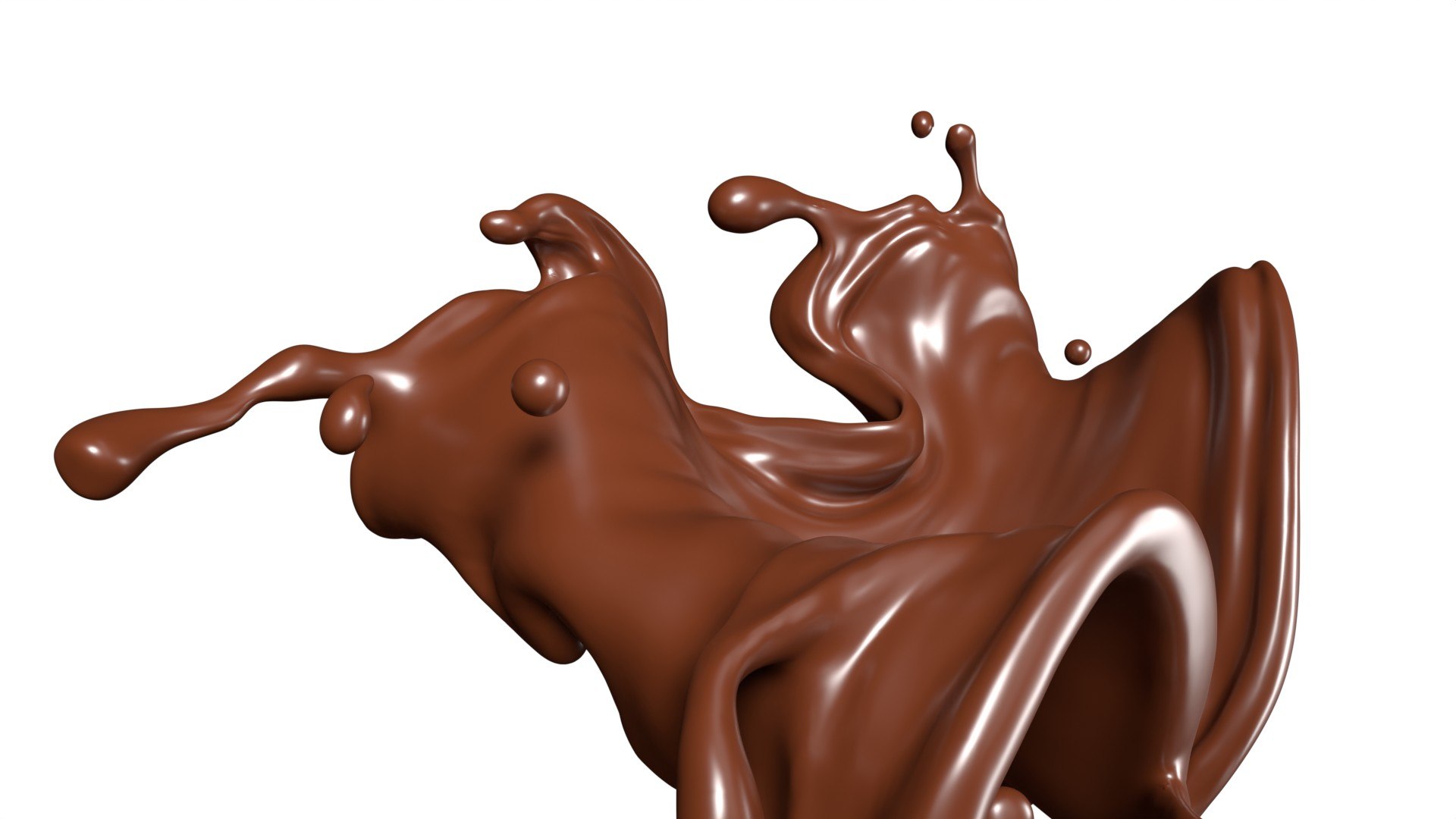 Free Chocolate Splash Free 004 3D Model - TurboSquid 2272105