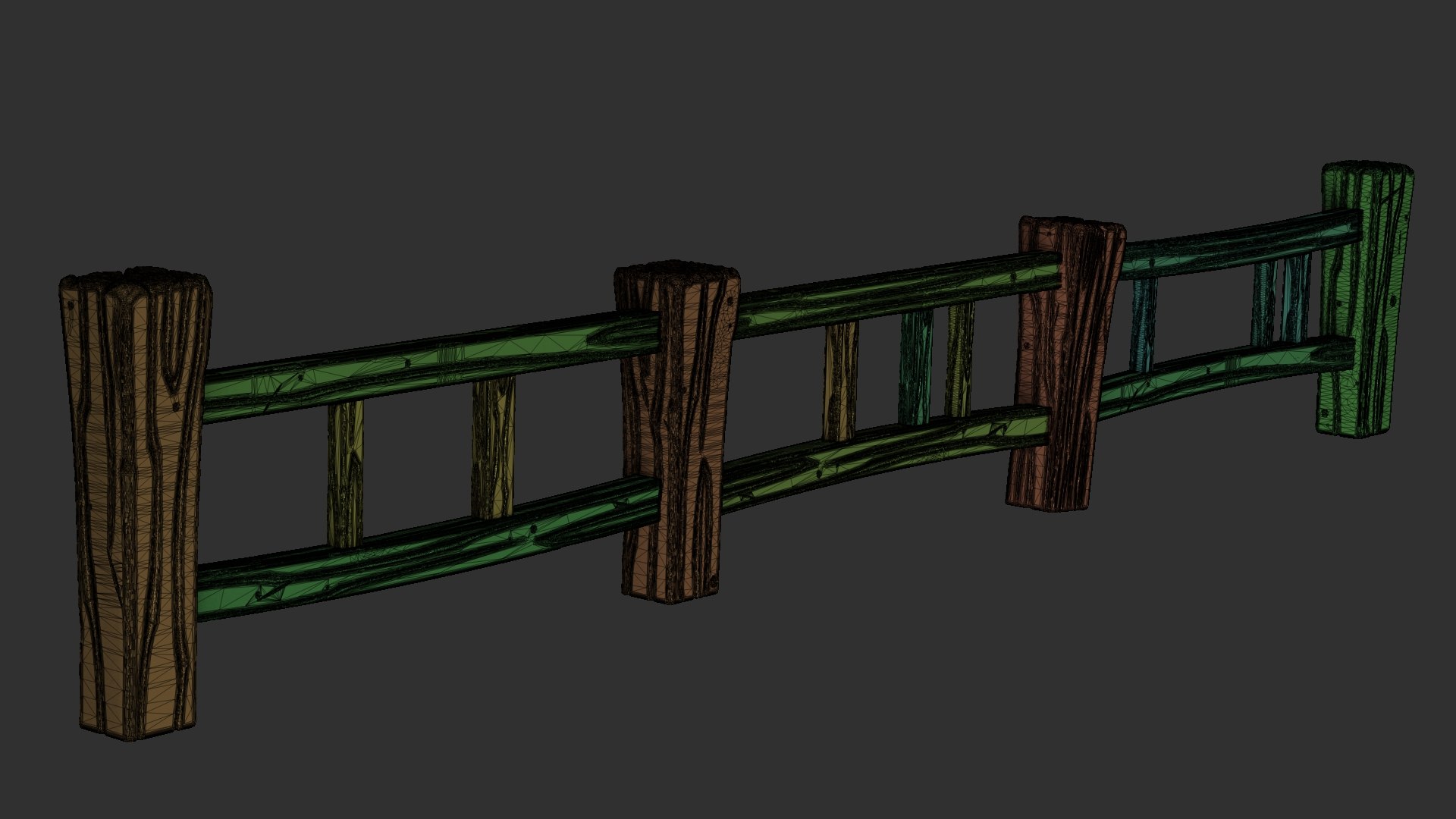 3D Stylized Fence Model - TurboSquid 1795602