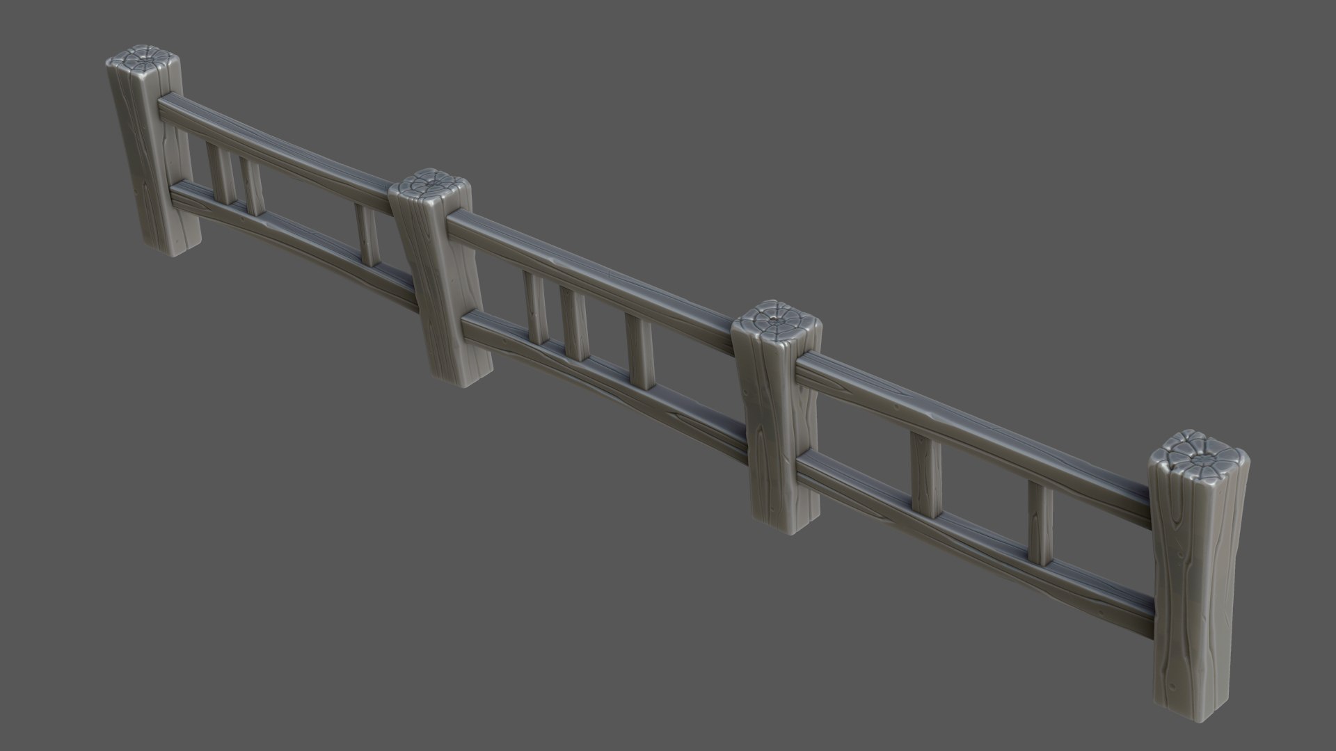 3D Stylized fence model - TurboSquid 1795602