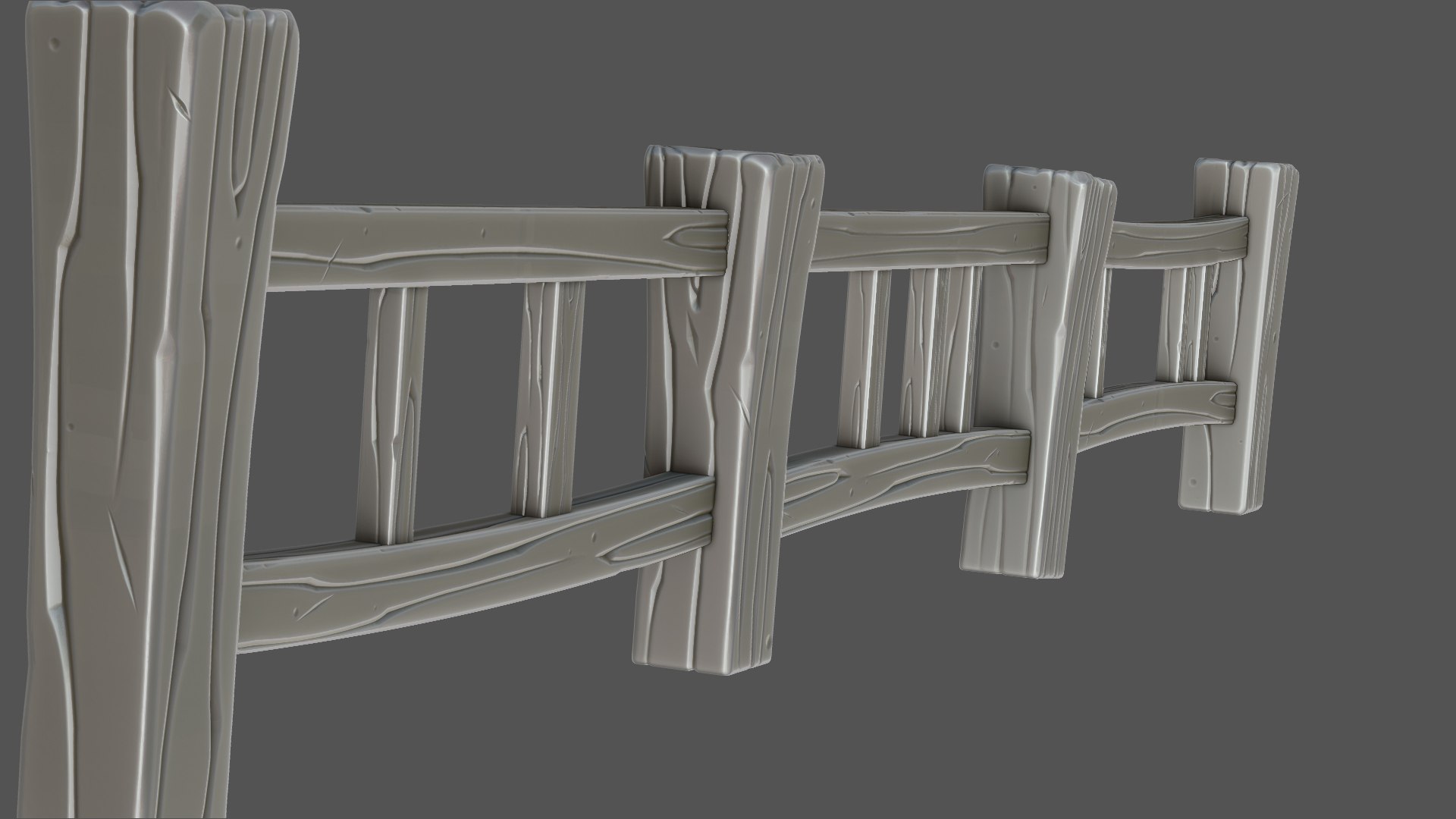 3D Stylized Fence Model - TurboSquid 1795602