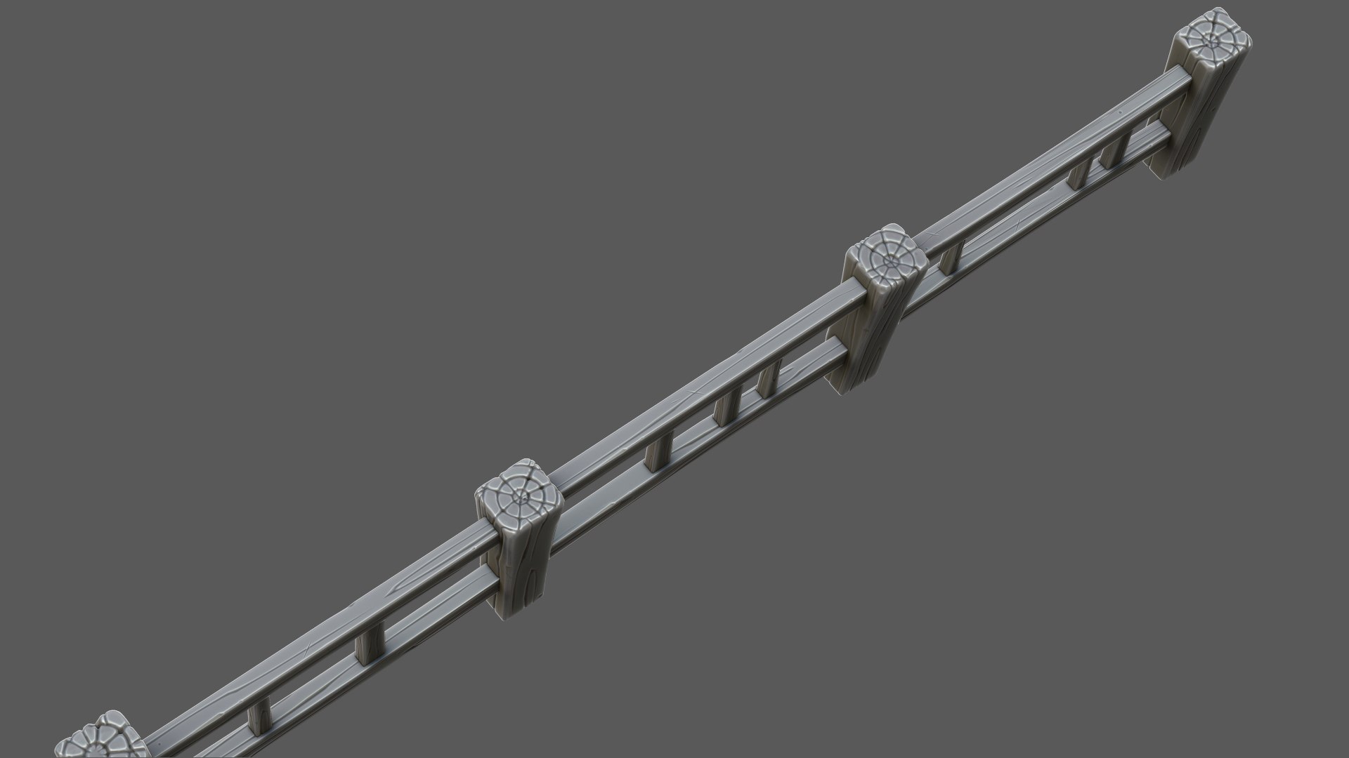 3D Stylized Fence Model - TurboSquid 1795602