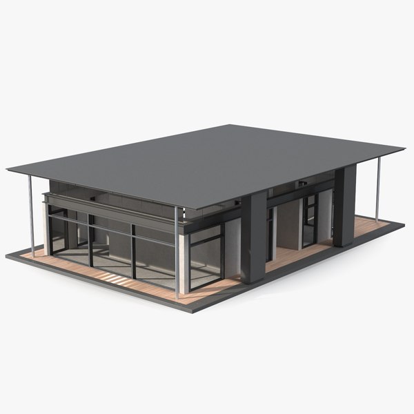 House with Modern Architecture model - TurboSquid 2020755