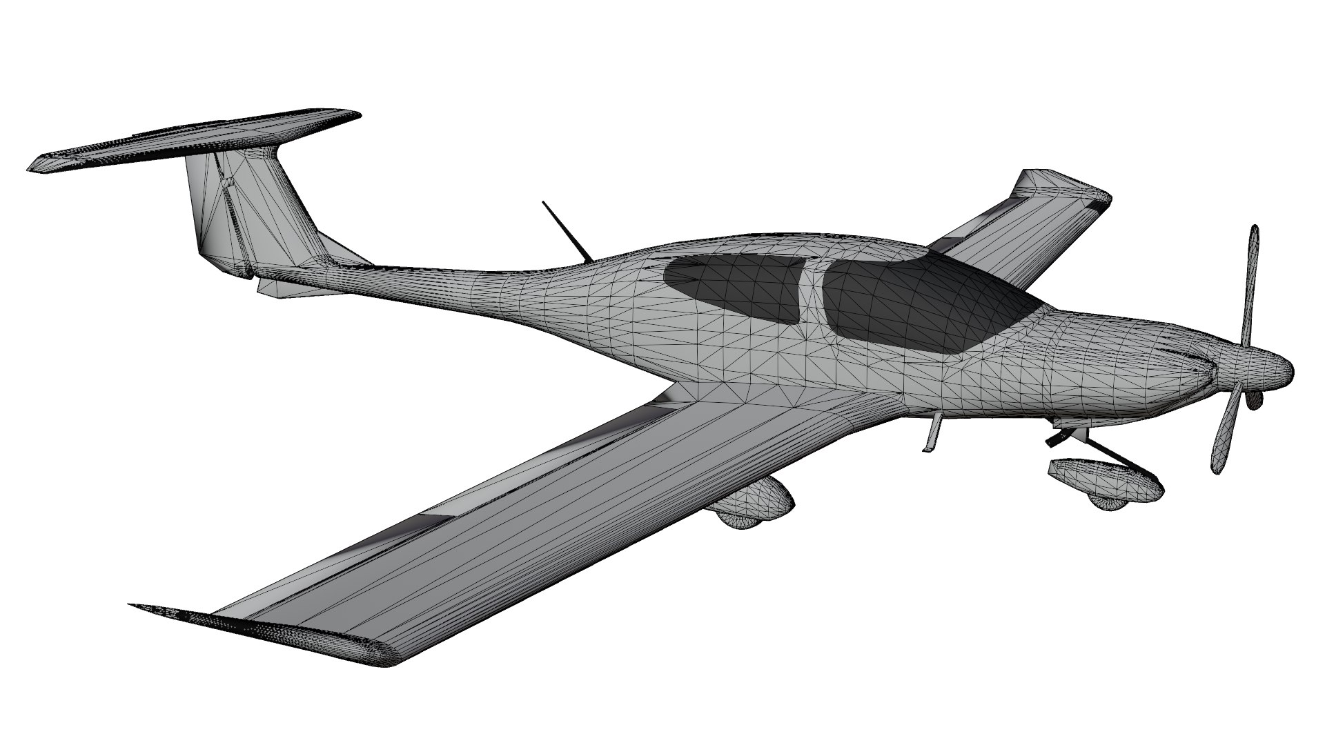 Diamond Da40 3D Model - TurboSquid 2240207