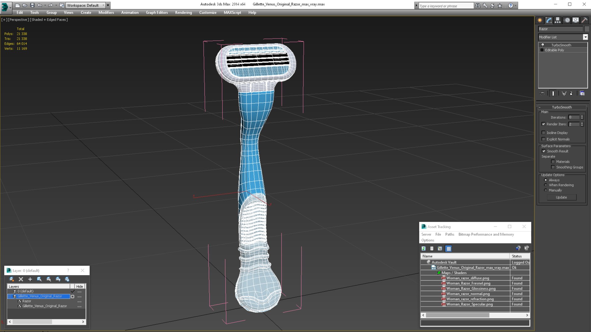 3D Gillette Venus Original Razor - TurboSquid 2037612