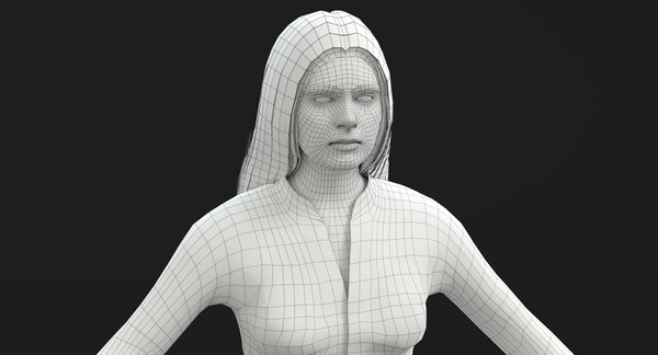 3D female ghost model - TurboSquid 1406157