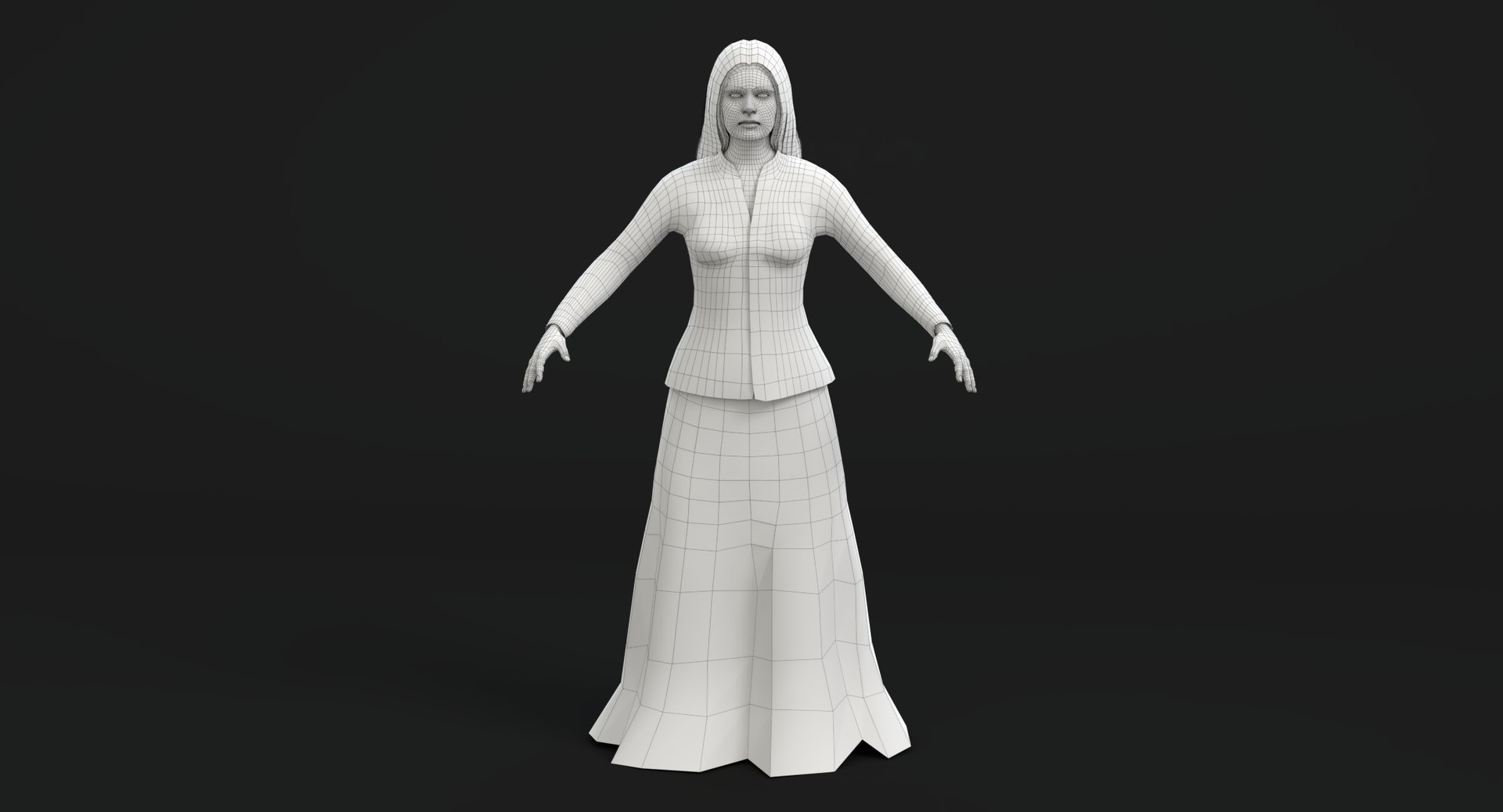 3D Female Ghost Model - TurboSquid 1406157