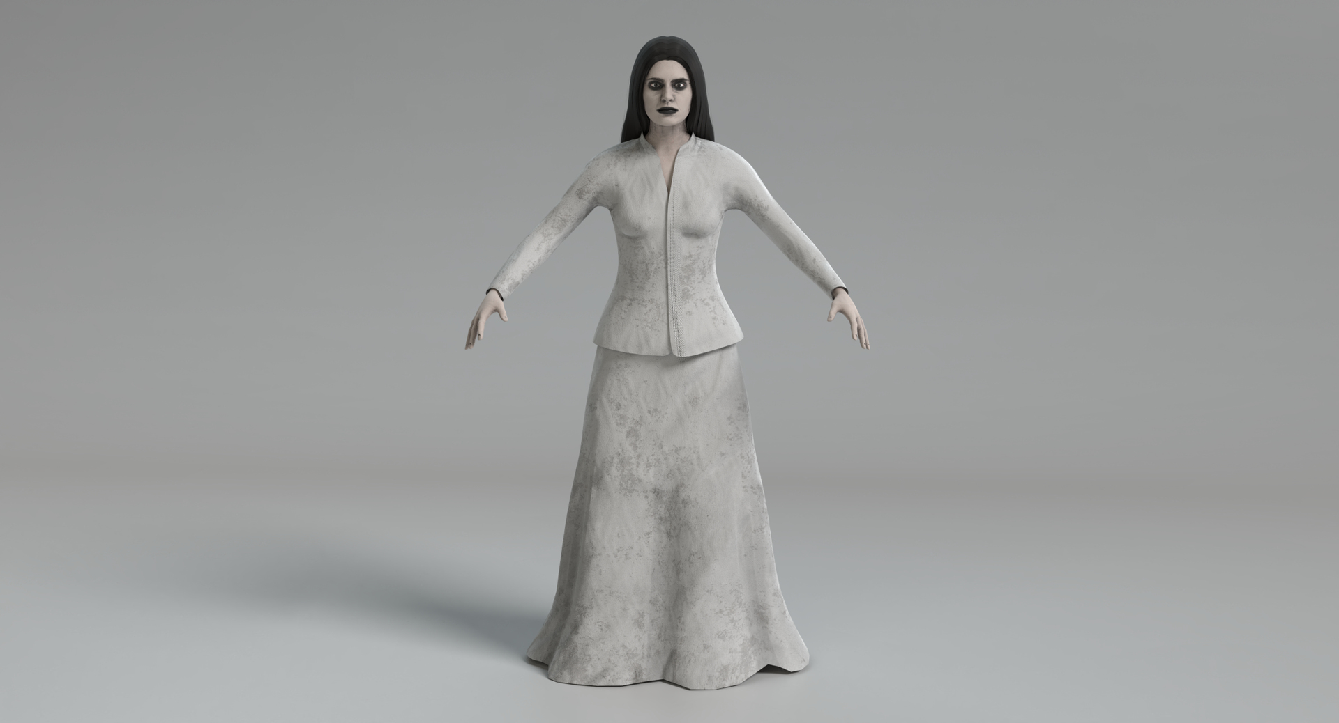 3D Female Ghost Model - TurboSquid 1406157