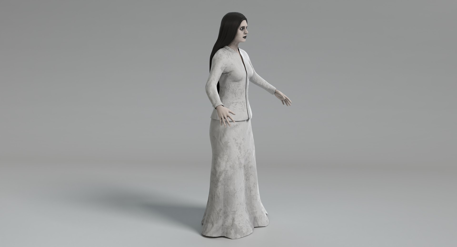 3D Female Ghost Model - TurboSquid 1406157